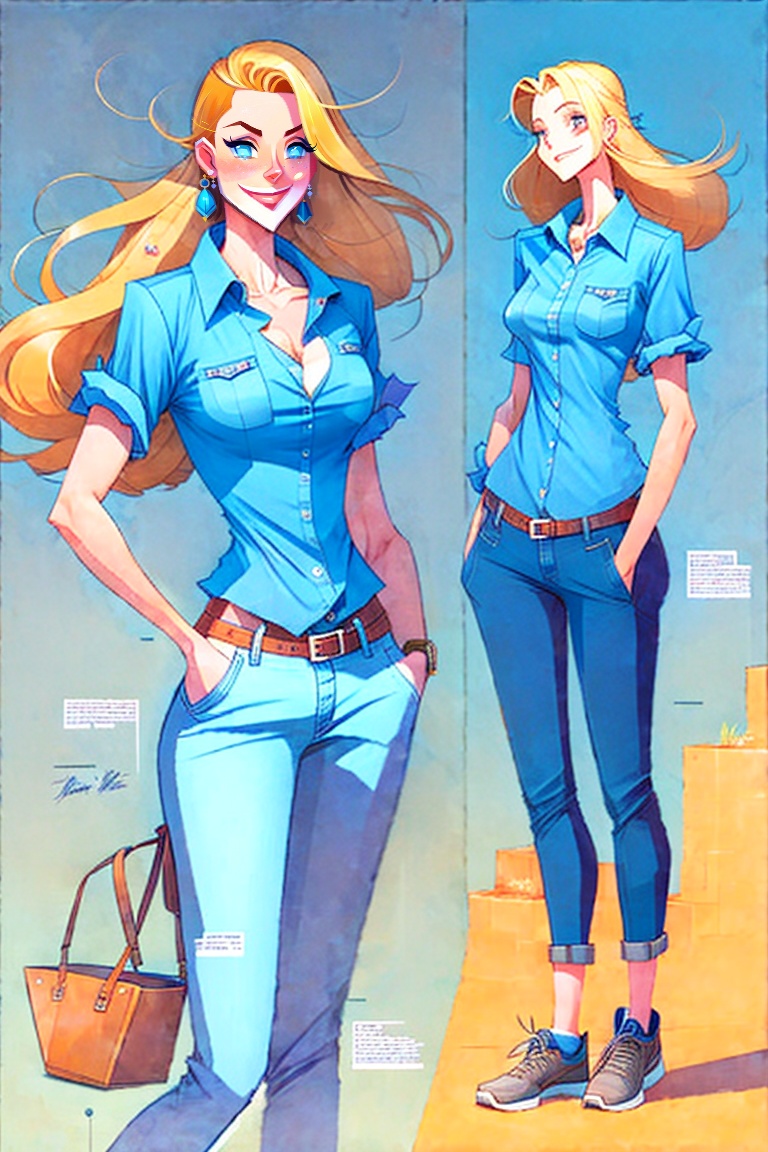 Lexica - Traditional painting, man, blue eyes, blonde, full body, slim ...
