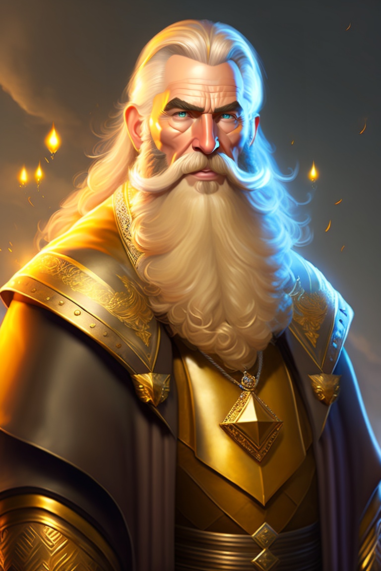 Lexica - A realistic portrait of a magestic old witzard with a long ...