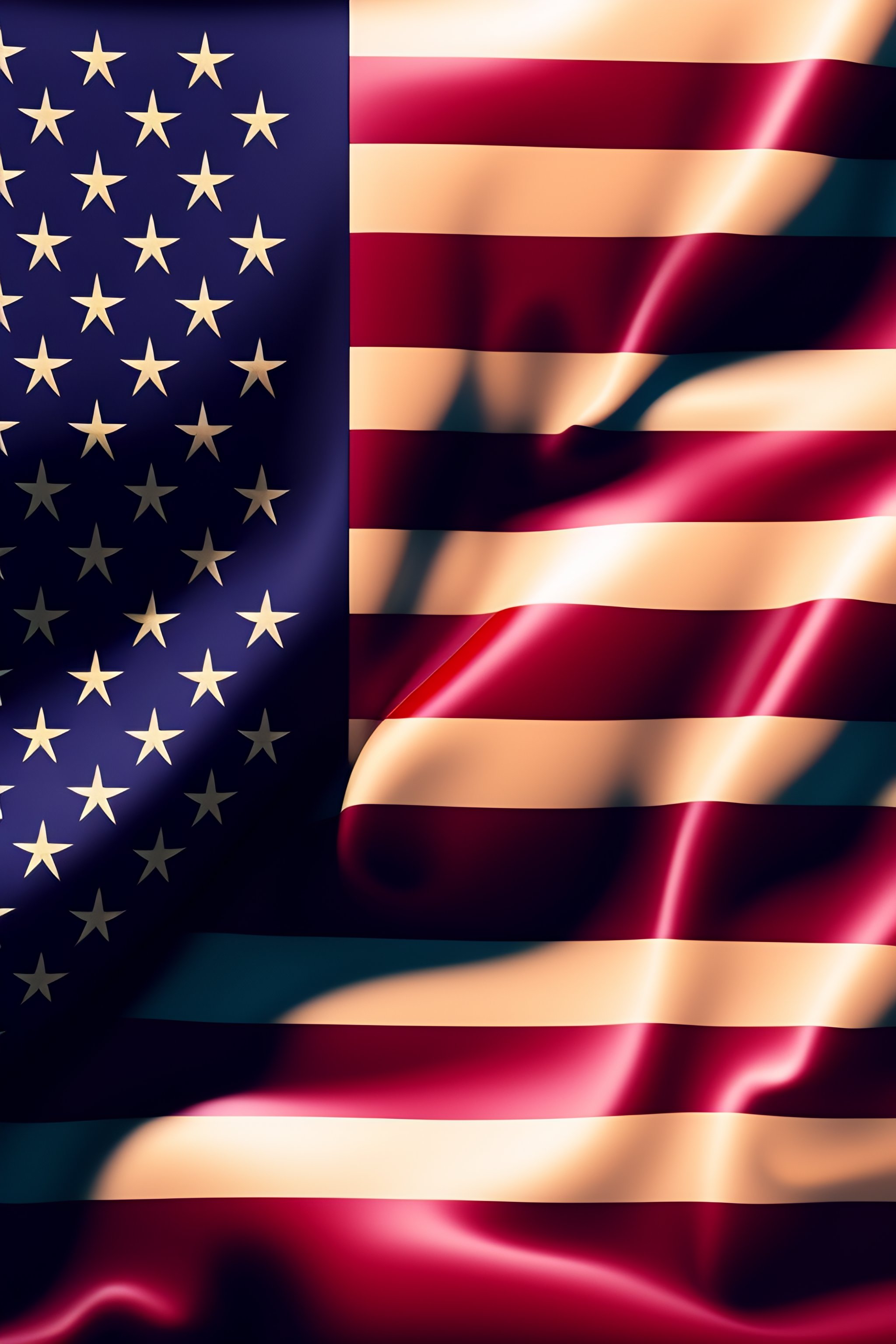 Lexica - US flag eagle warzone