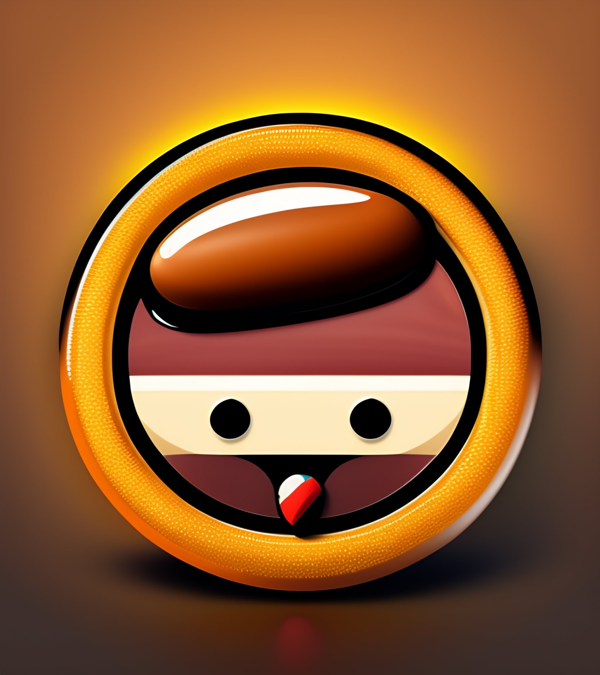 Lexica - Sausage party, cartoon discord server logo, 2d, cute funny