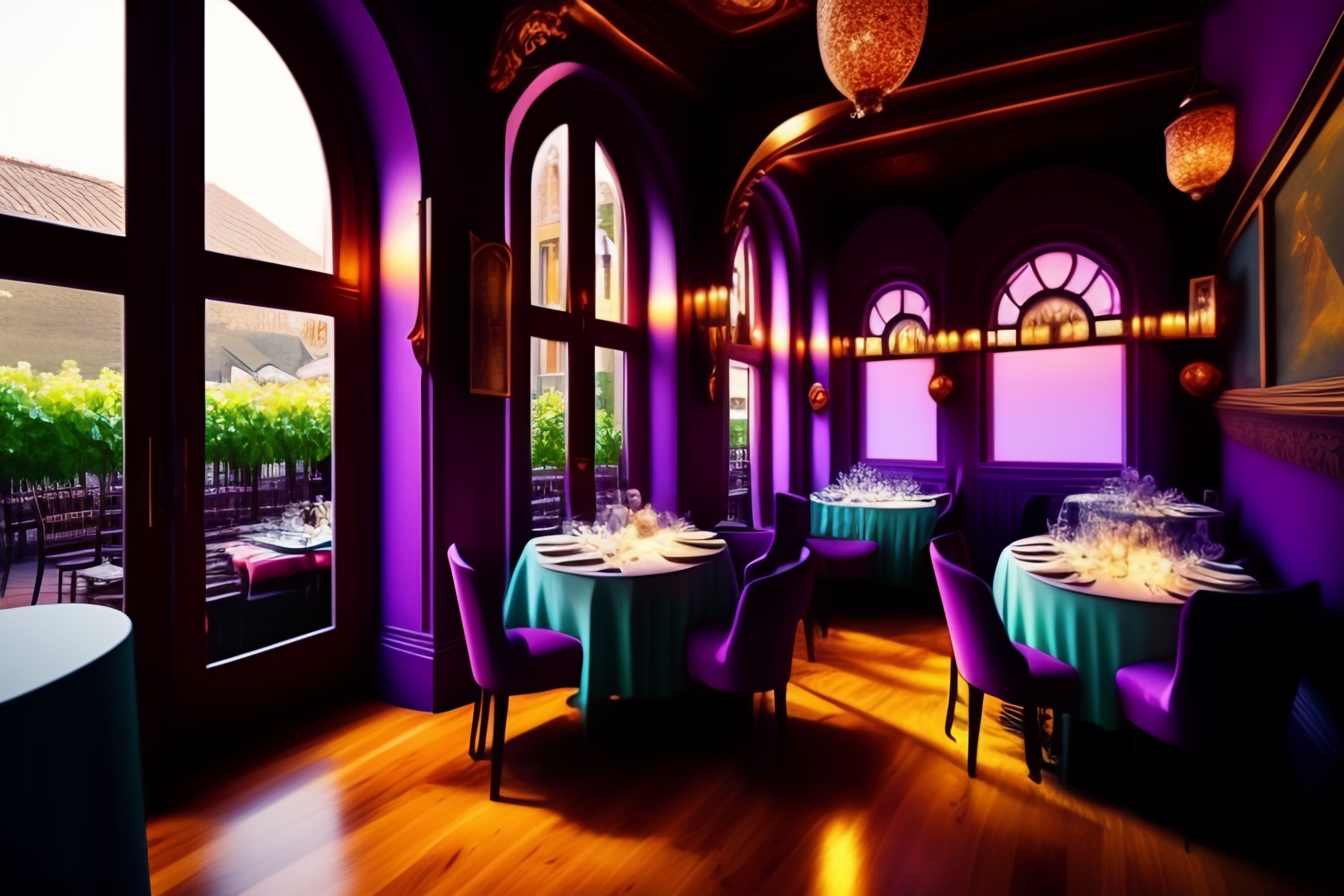 Lexica - Restaurant design::5, wine room, grape wine pot plants ...