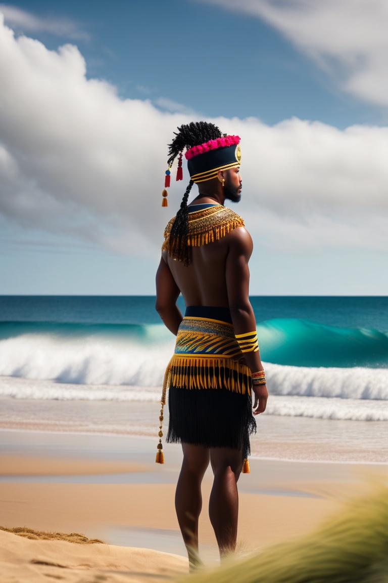 Lexica - Image of the ocean/beach during the day, with a black South ...