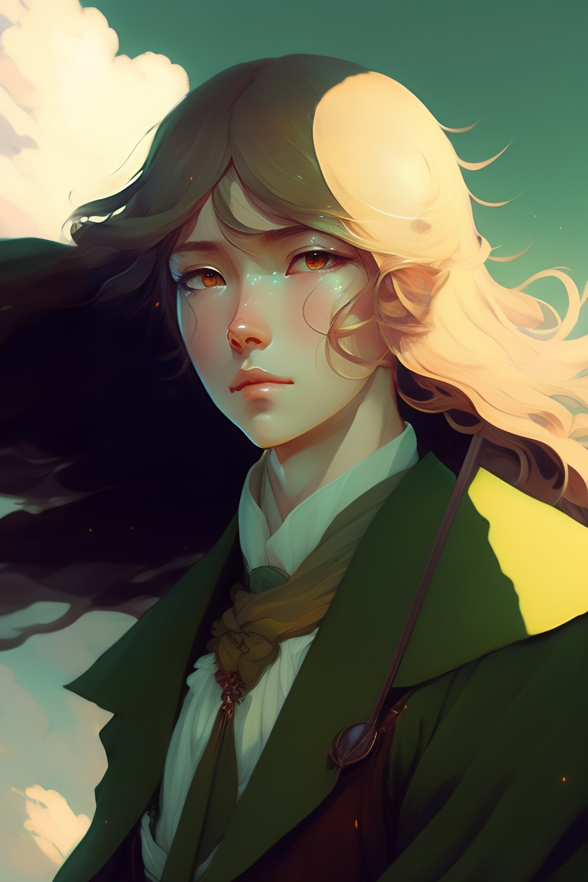 Lexica - Model baroque oil painting snufkin cloudy sky background ln ...