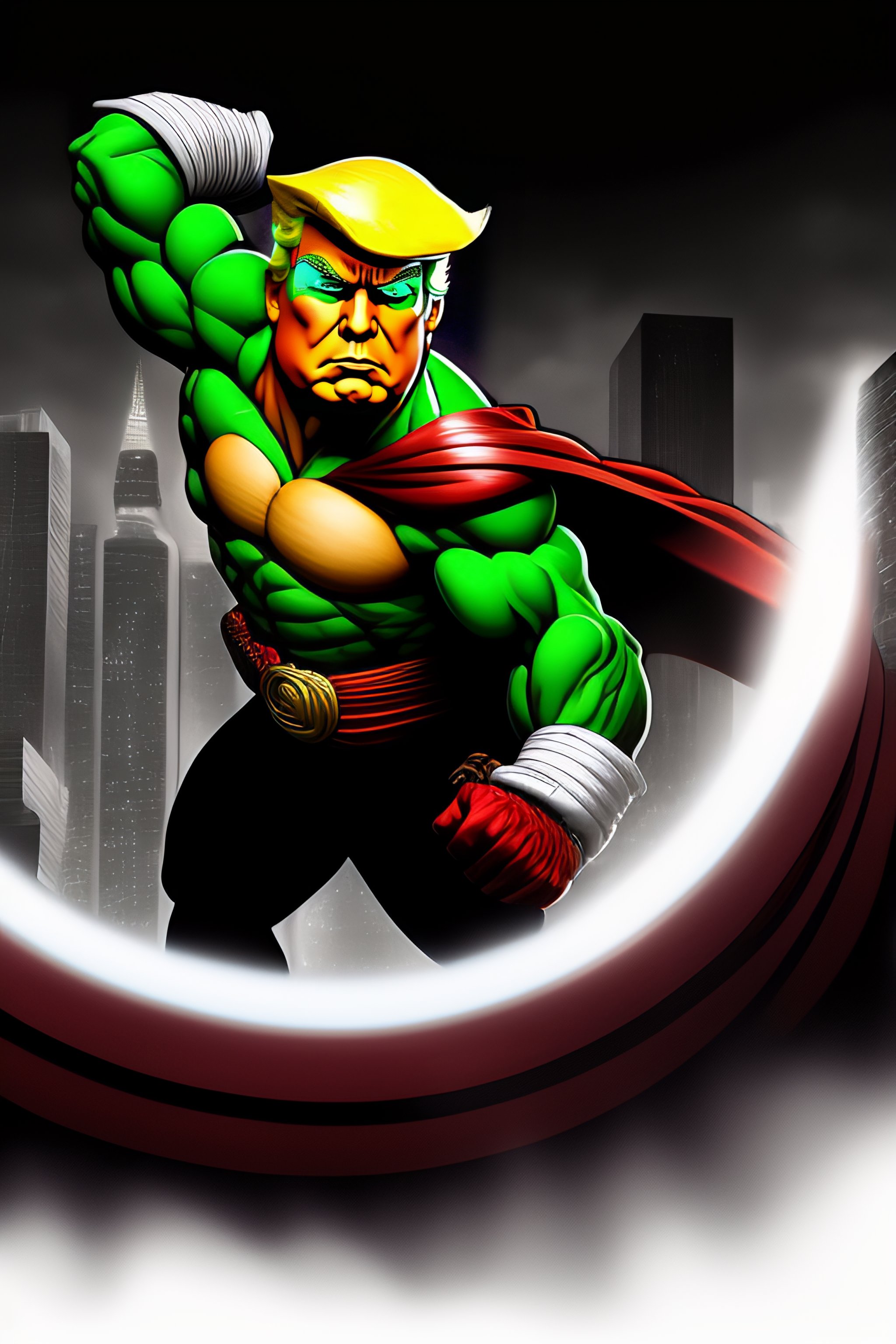 Lexica - Donald trump as a Ninja Turtle, Cartoon, highly detailed ...