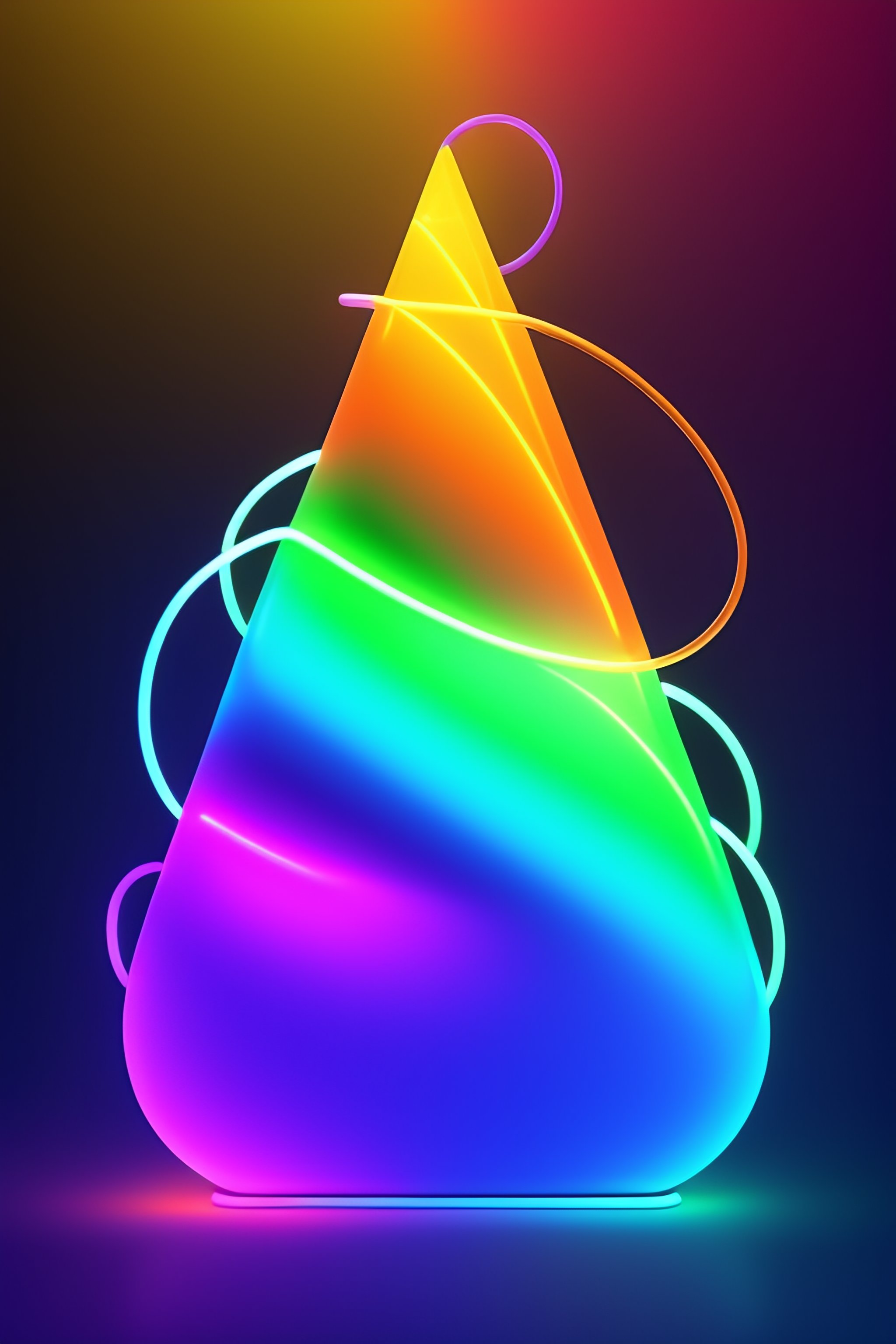 Lexica - Neon effect neural network connect with dots
