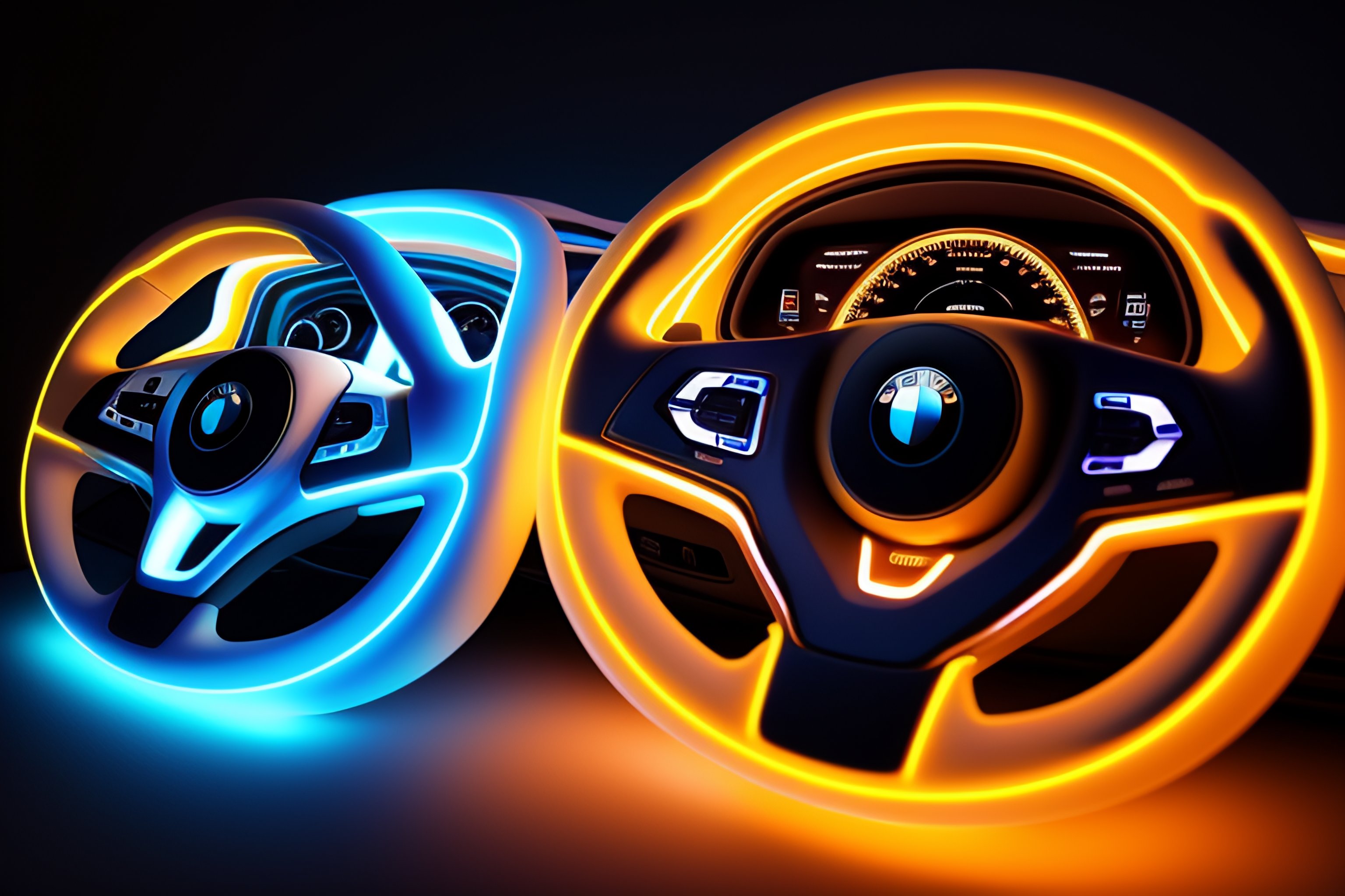 Lexica - BMW glowing LED steering wheel