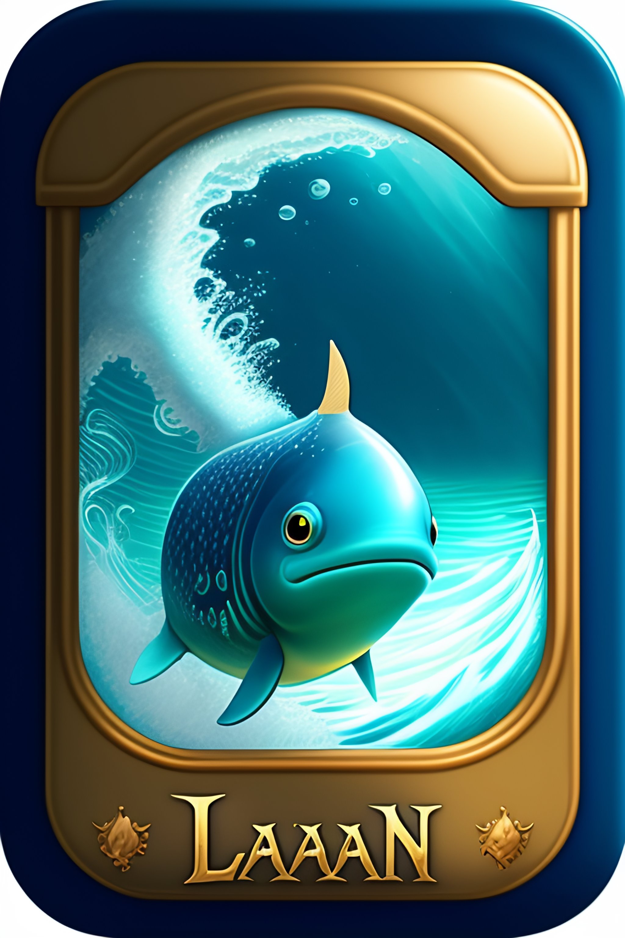 Lexica - A cute baby leviathan in the art style of magic the gathering ...