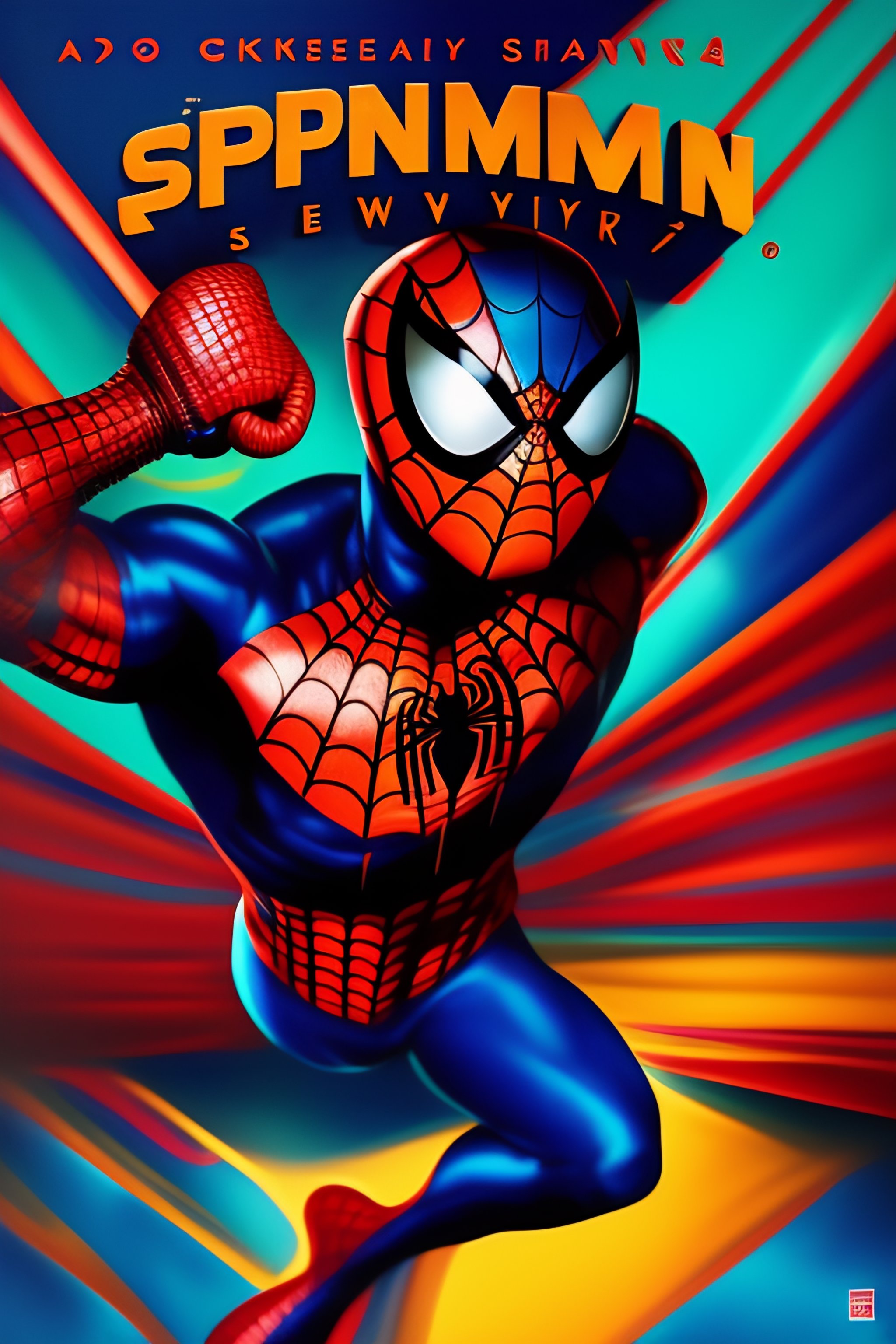 Lexica - Spiderman mix spongebob