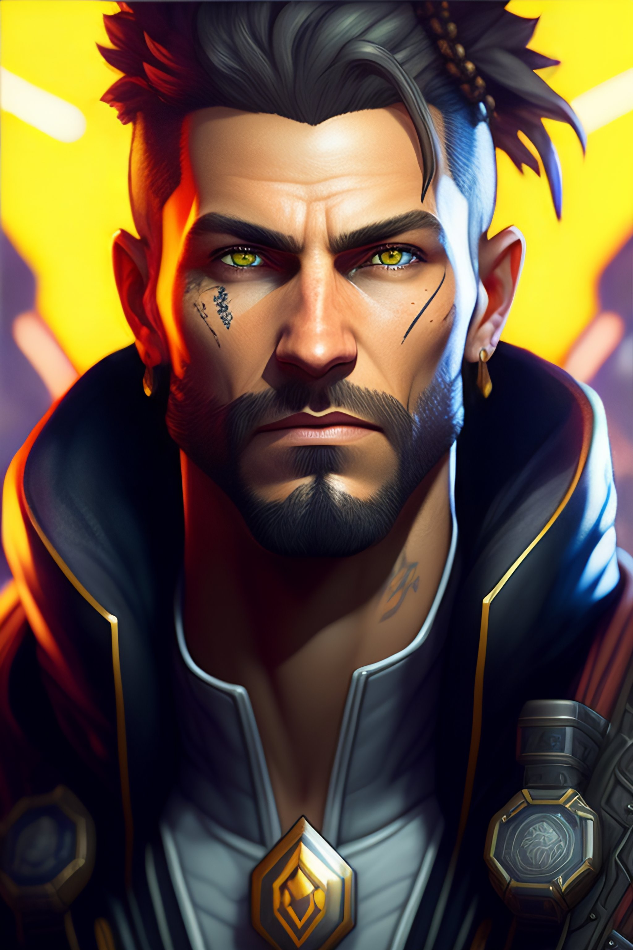 Lexica - Portrait of Erling Braut Haaland as a Borderlands 2 character ...