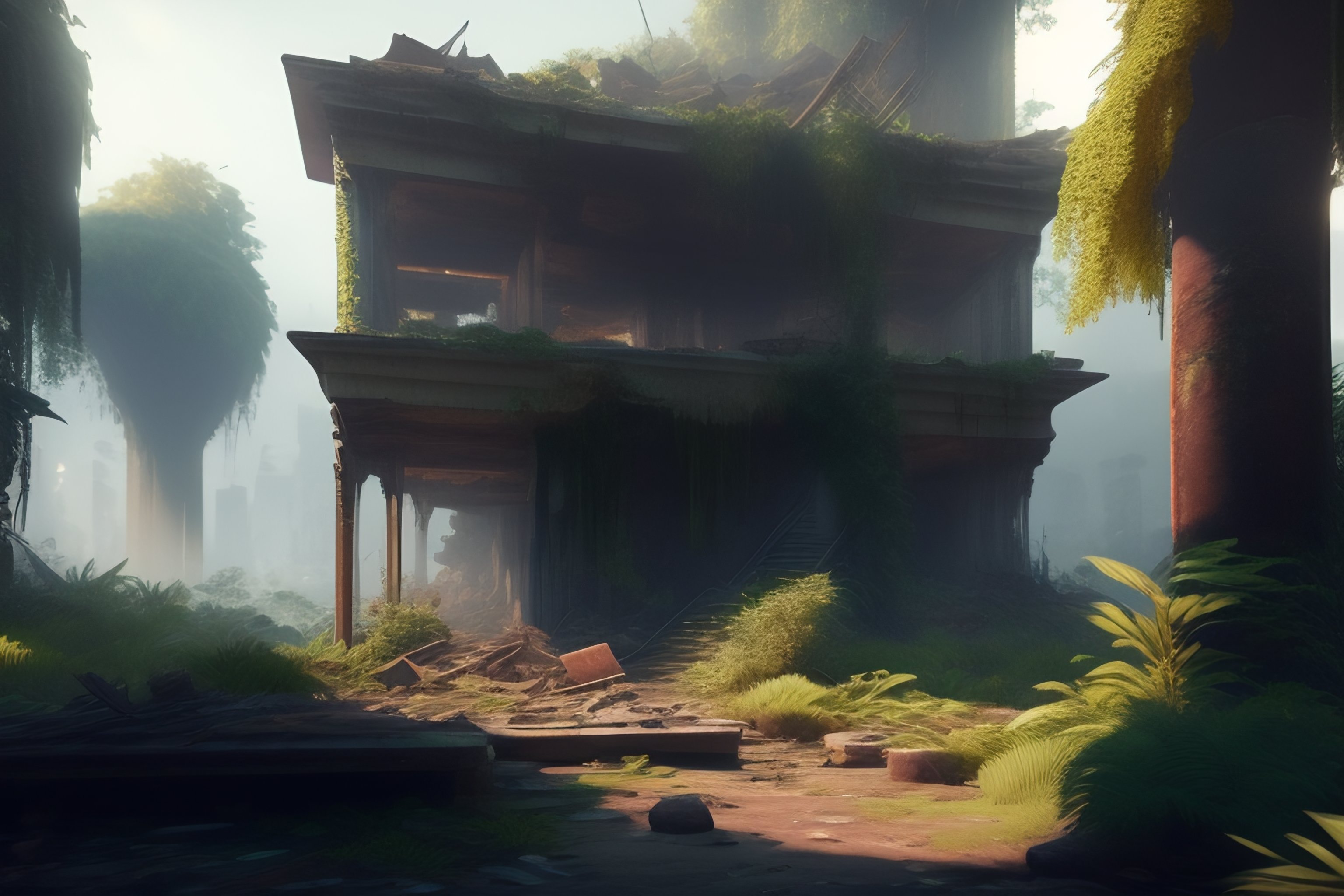 Lexica - Mankind has gone, buildings crumble, decay & fall down, nature ...