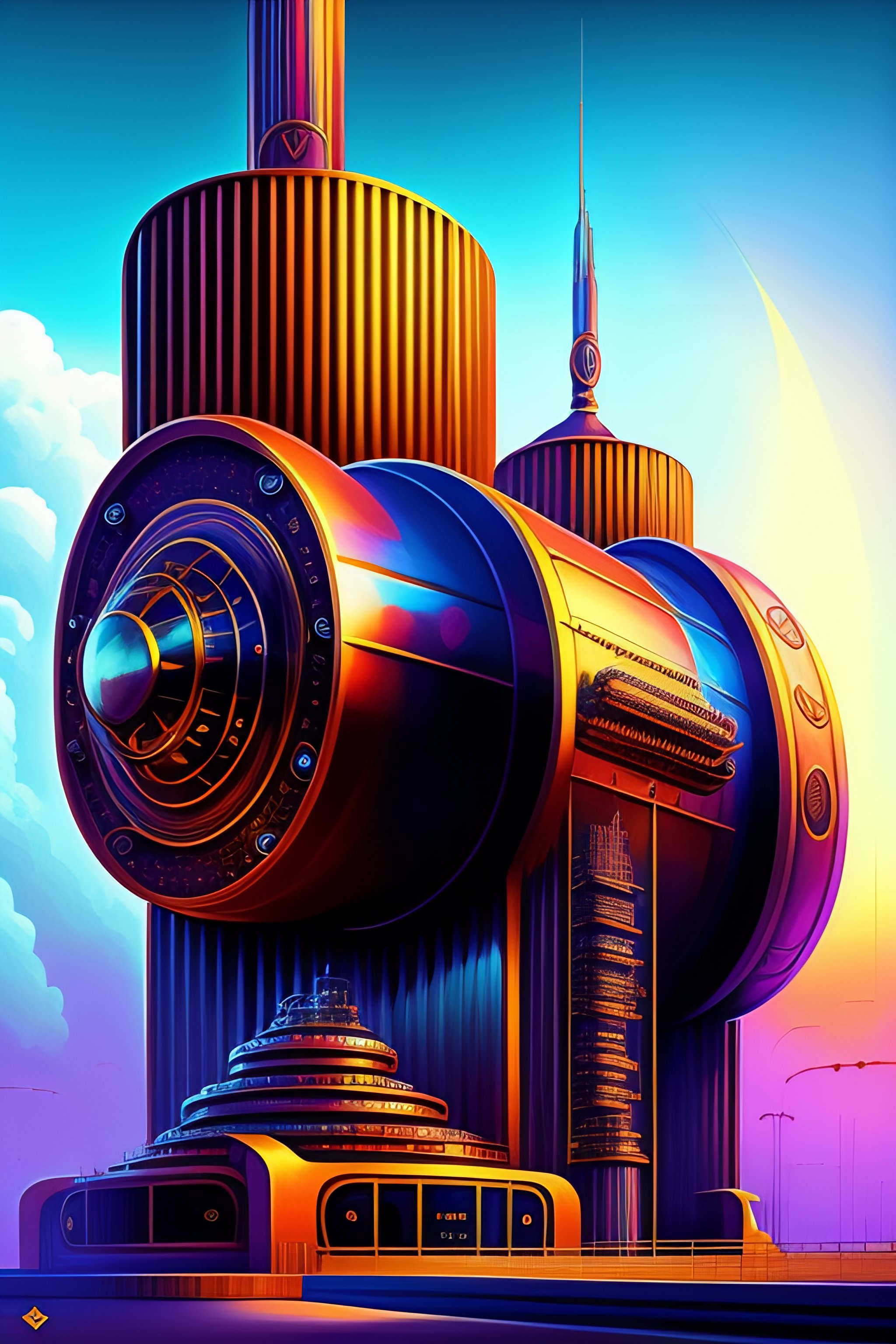 Lexica - Detailed 1 9 3 0 s style particle accelerator, CERN. movie ...