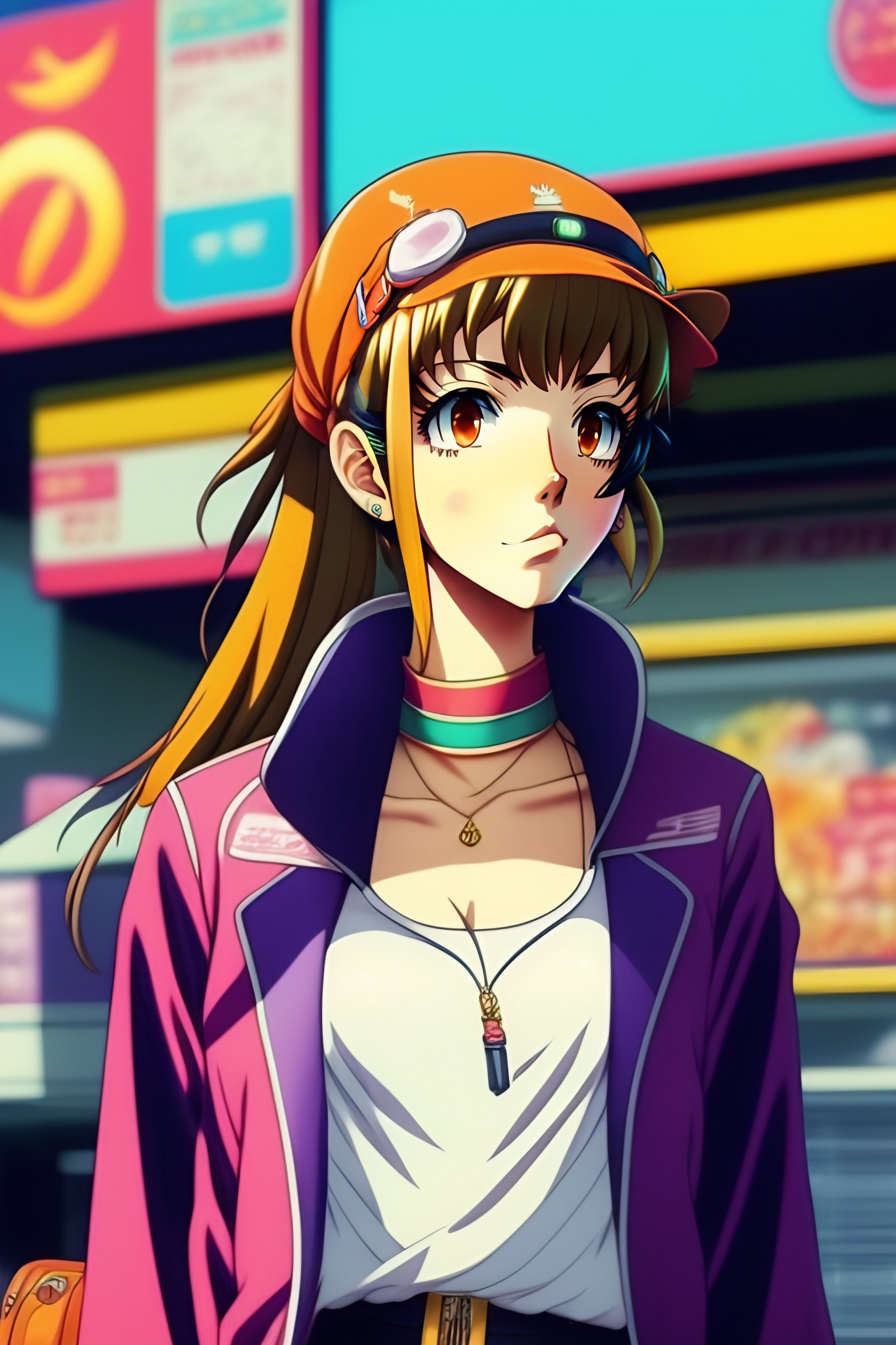 Lexica - Vintage 90's anime style. stylish extremely skinny girl in 7/ ...