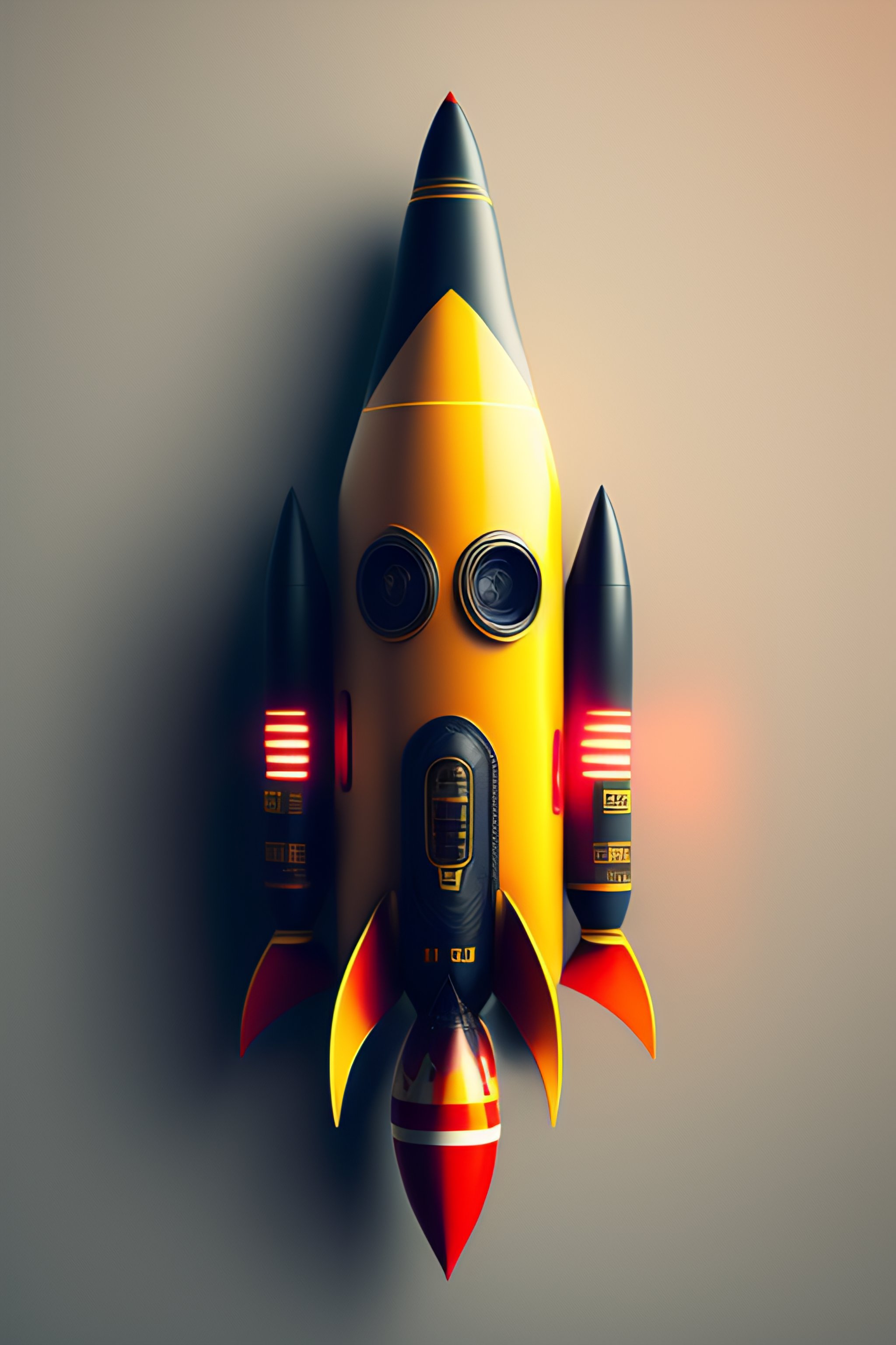 Lexica - A rocket that looks super cool and unique for marketing website