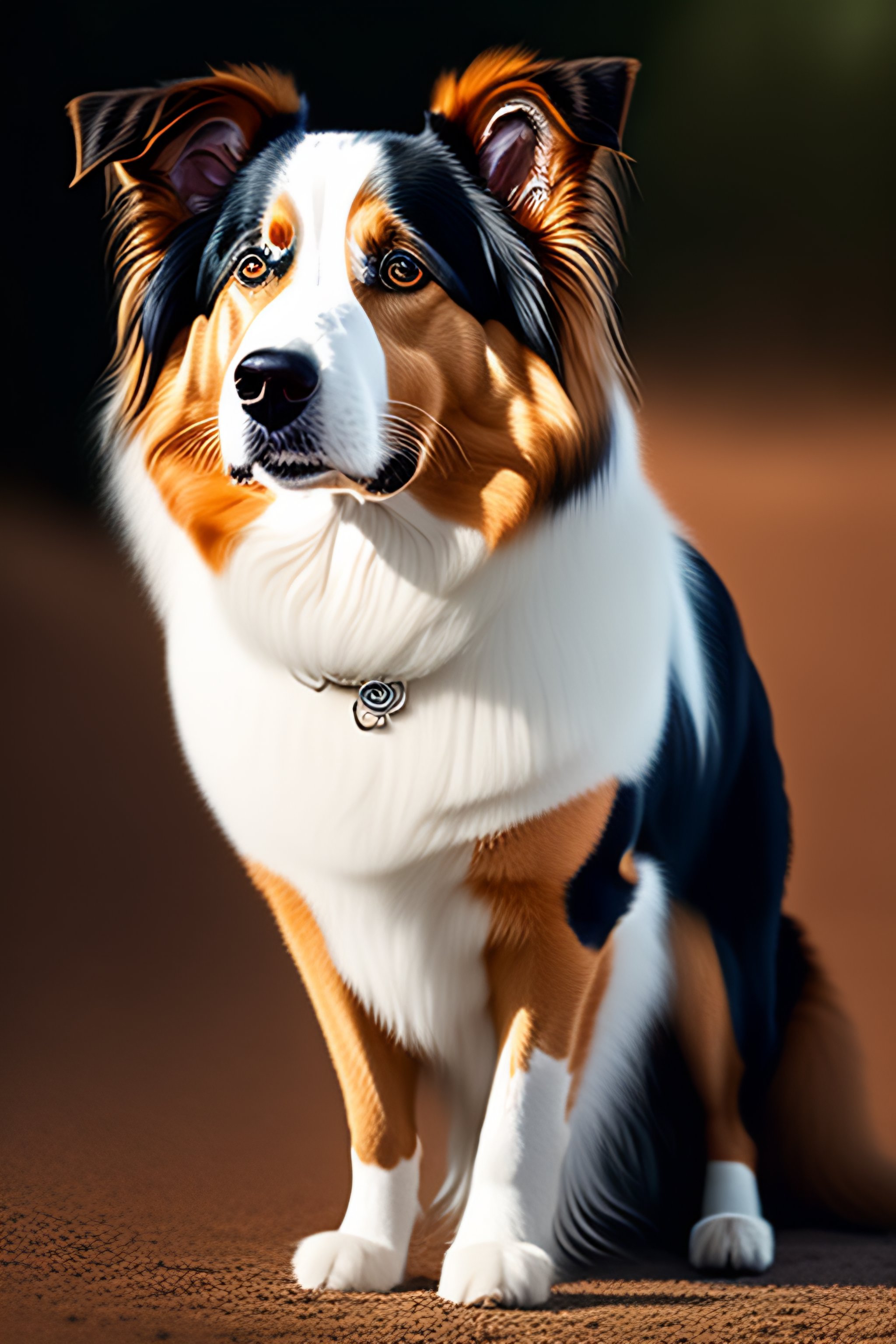 Lexica - A short-haired Collie with cute eyes