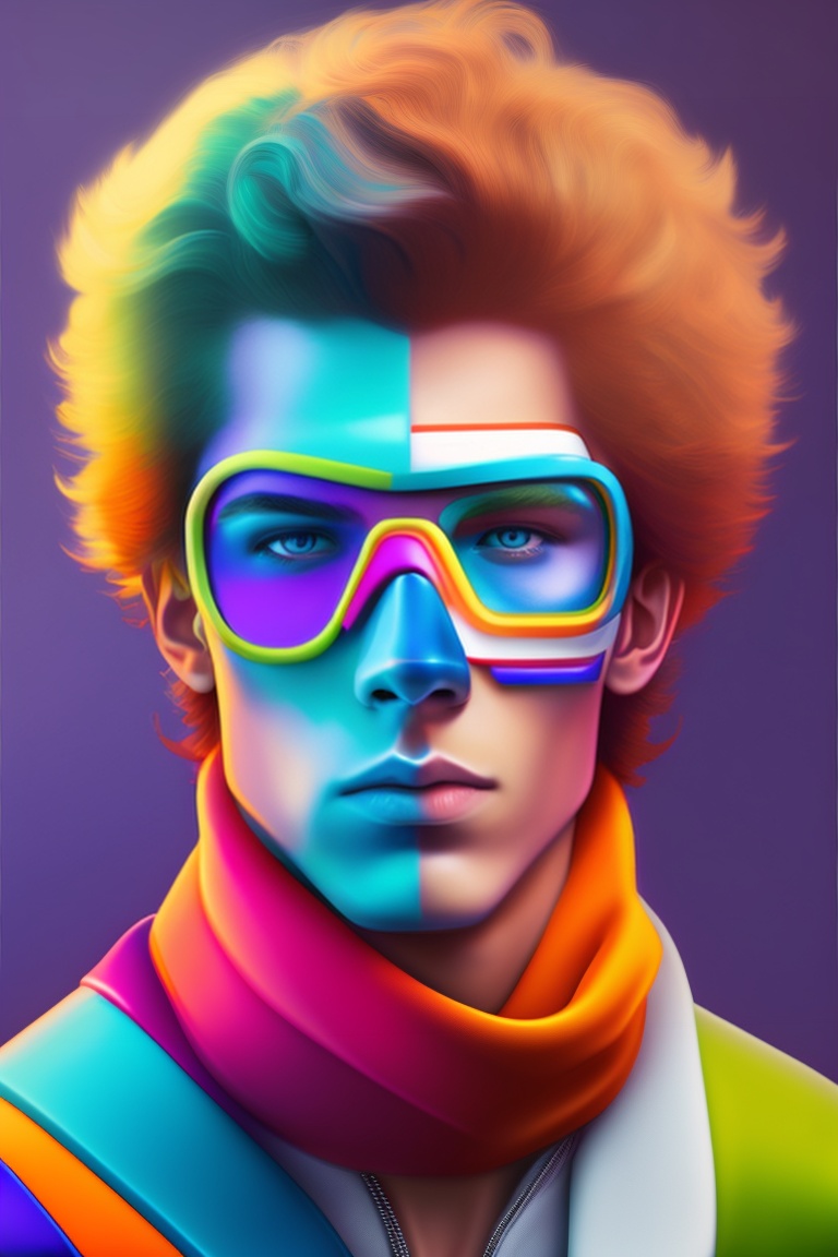 Lexica - Futurestic boy age 20, cool boy, cold inwarment, alone walking ...