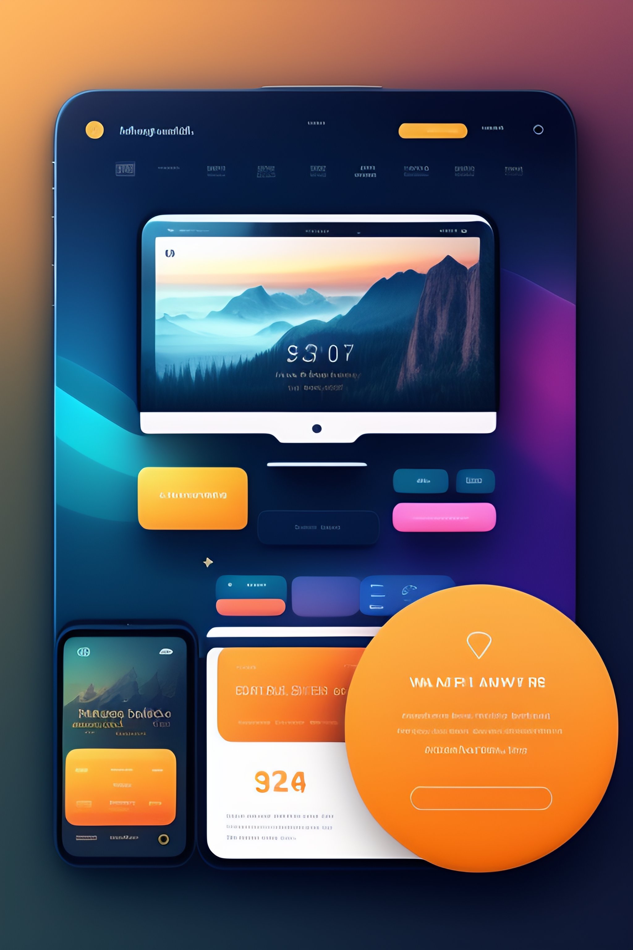 Lexica - App UI design for a blog
