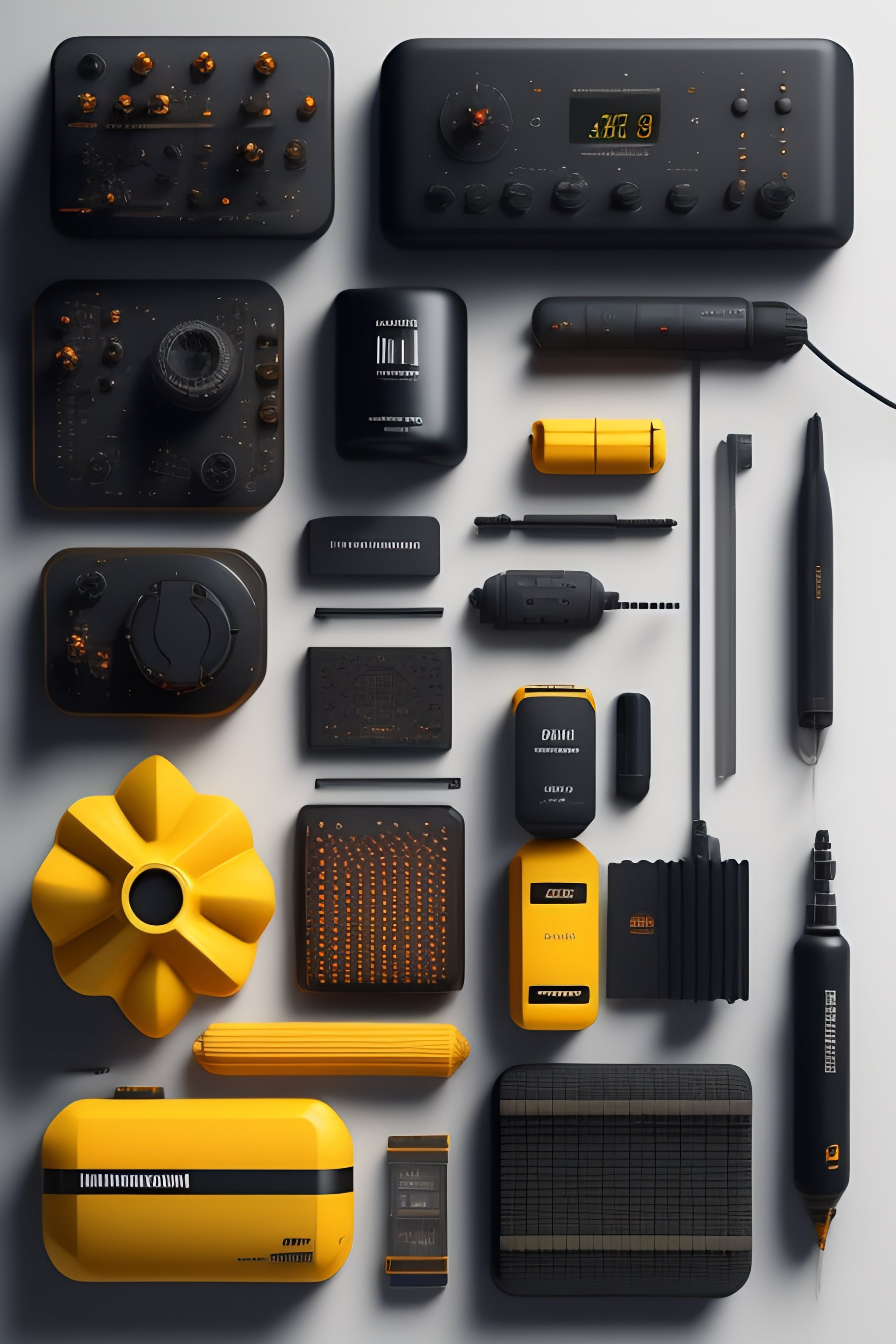 Lexica - Elektron Model Samples, Costumes and props, Knolling, Knolling ...