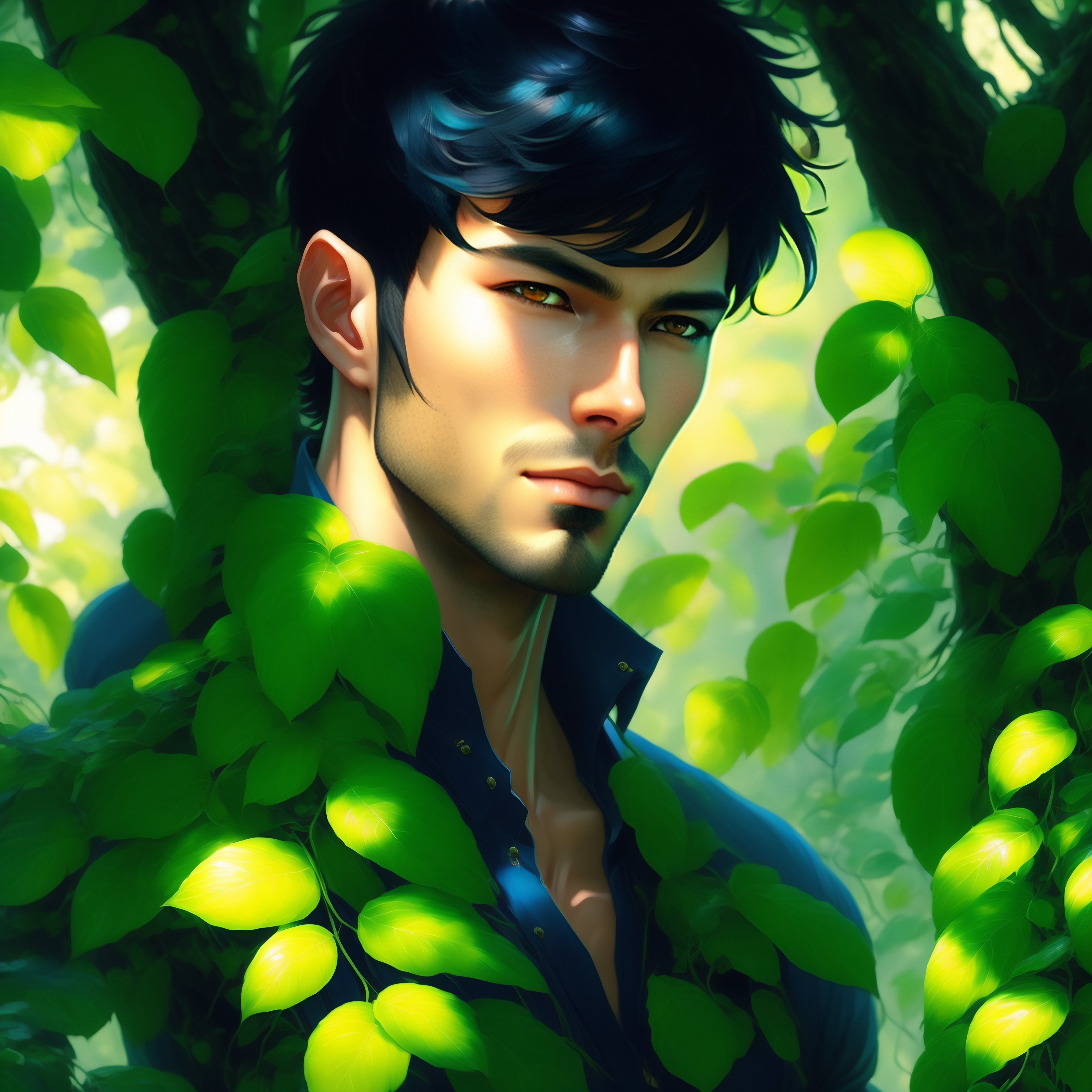 Lexica - Anime key visual of a 30yo developer man, short crew cut ...