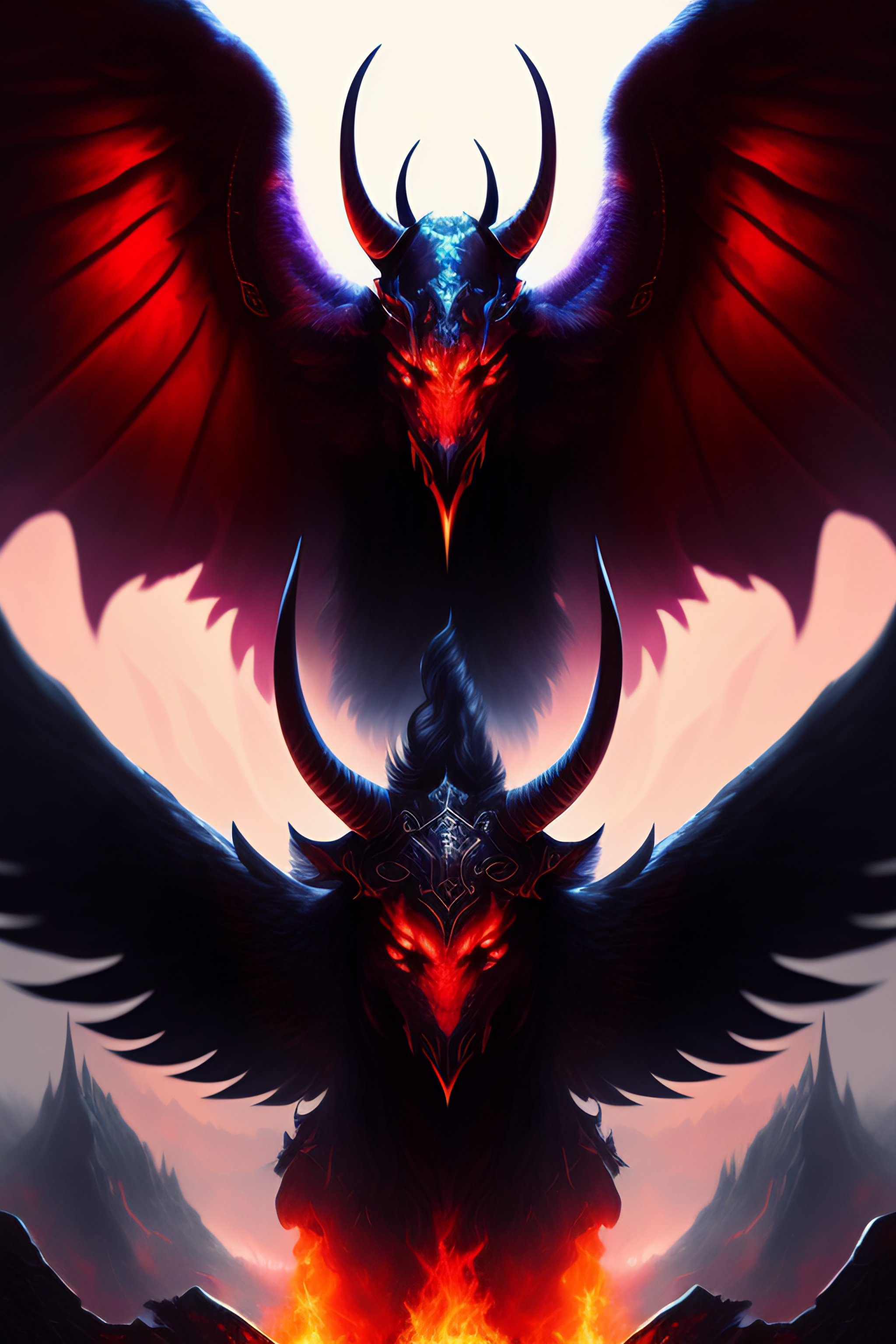 Lexica - Greater demon baal called the great duke red color wings horns ...