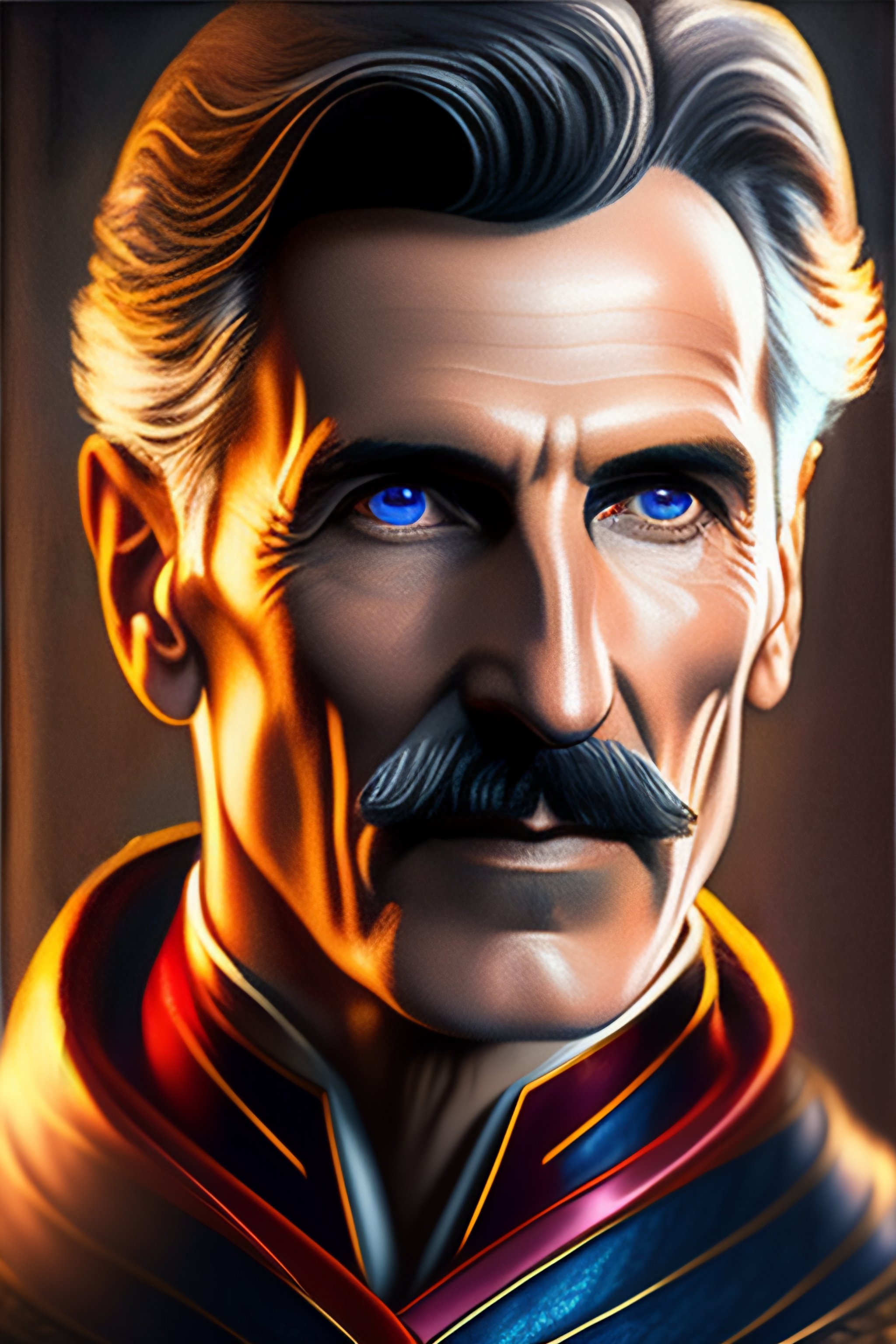 Lexica - Photorealistic portrait of old man Nikola Tesla as Doctor ...