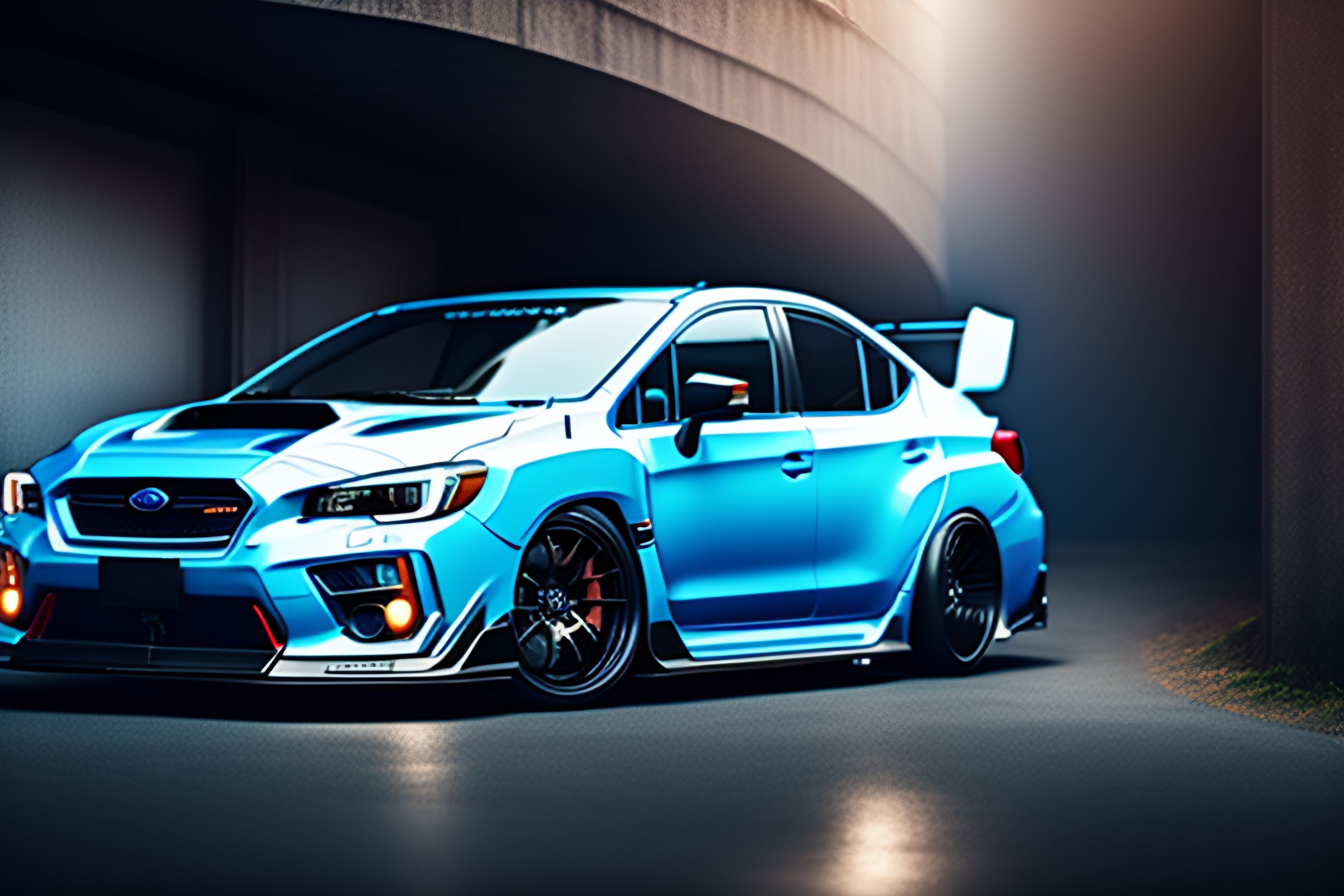 Lexica - Ultra hd! subaru wrx, on a dark alley, nigh, editorial, ivory ...