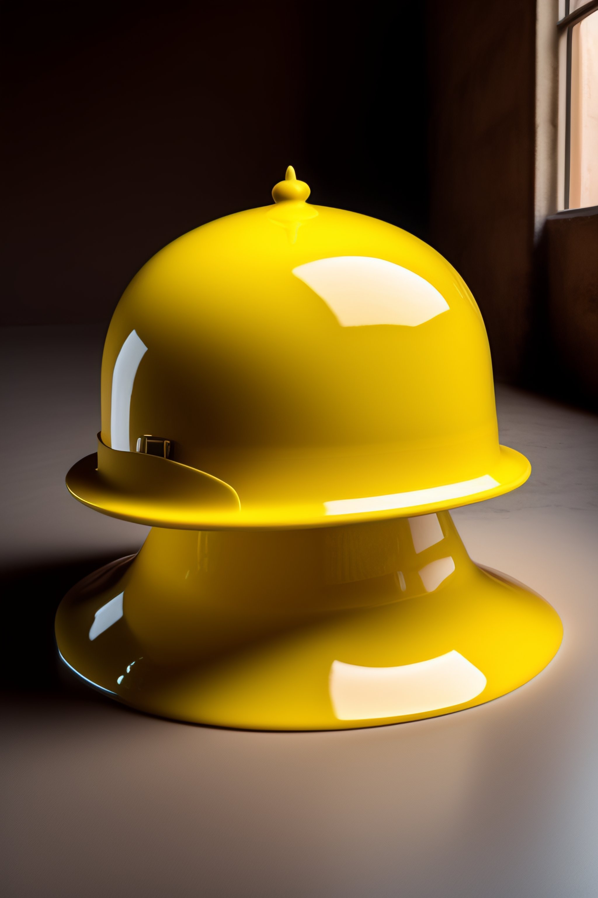 Lexica - PLASTIC SCULPTURE OF A GIANT YELLOW BERET