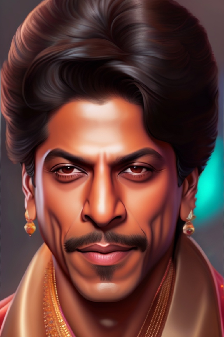Lexica - Craft a captivating digital portrait of Bollywood icon Shah ...