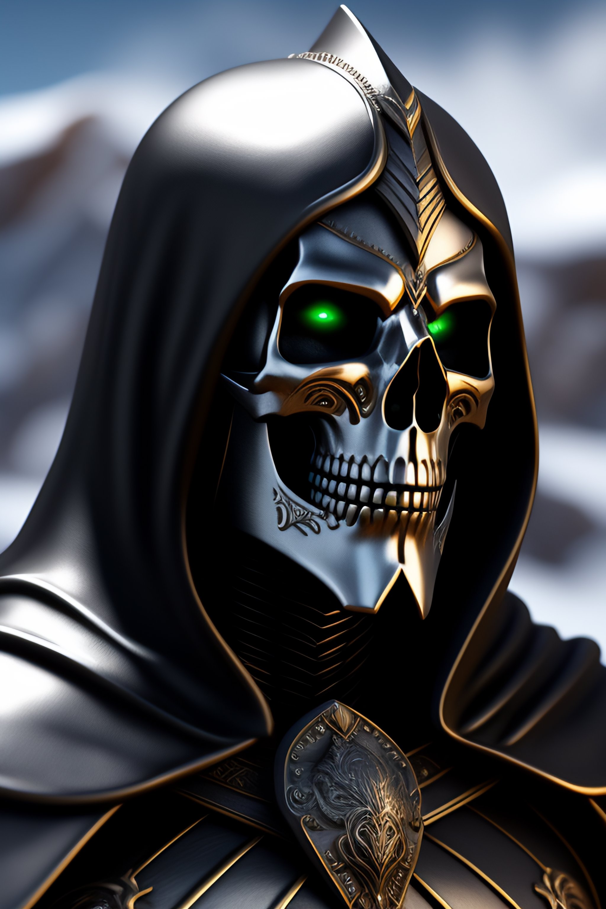 Lexica - Hades . 48 year old medieval fantasy male skull knight ...