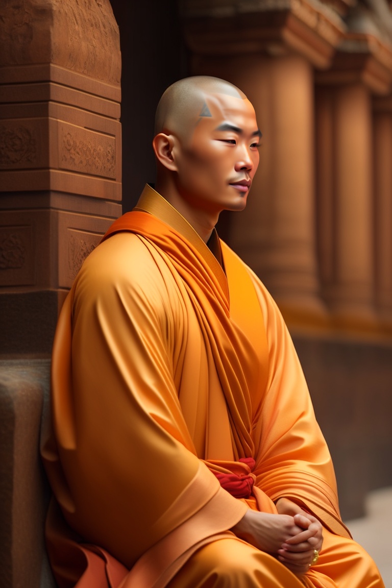 Lexica - "Create an image that portrays the serene and enlightened ...