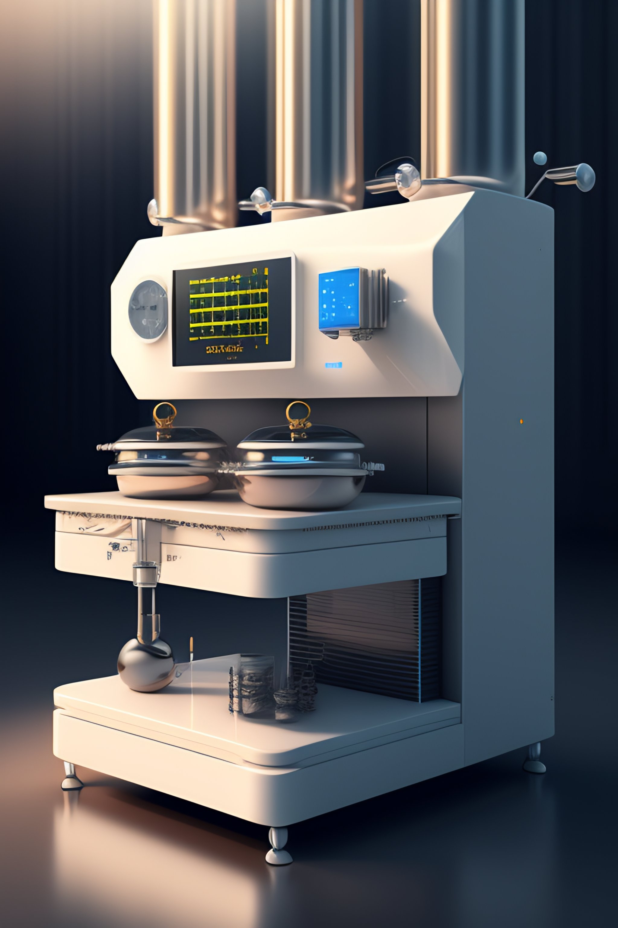 Lexica - Very sophisticated and futuristic laboratory equipment,digital ...