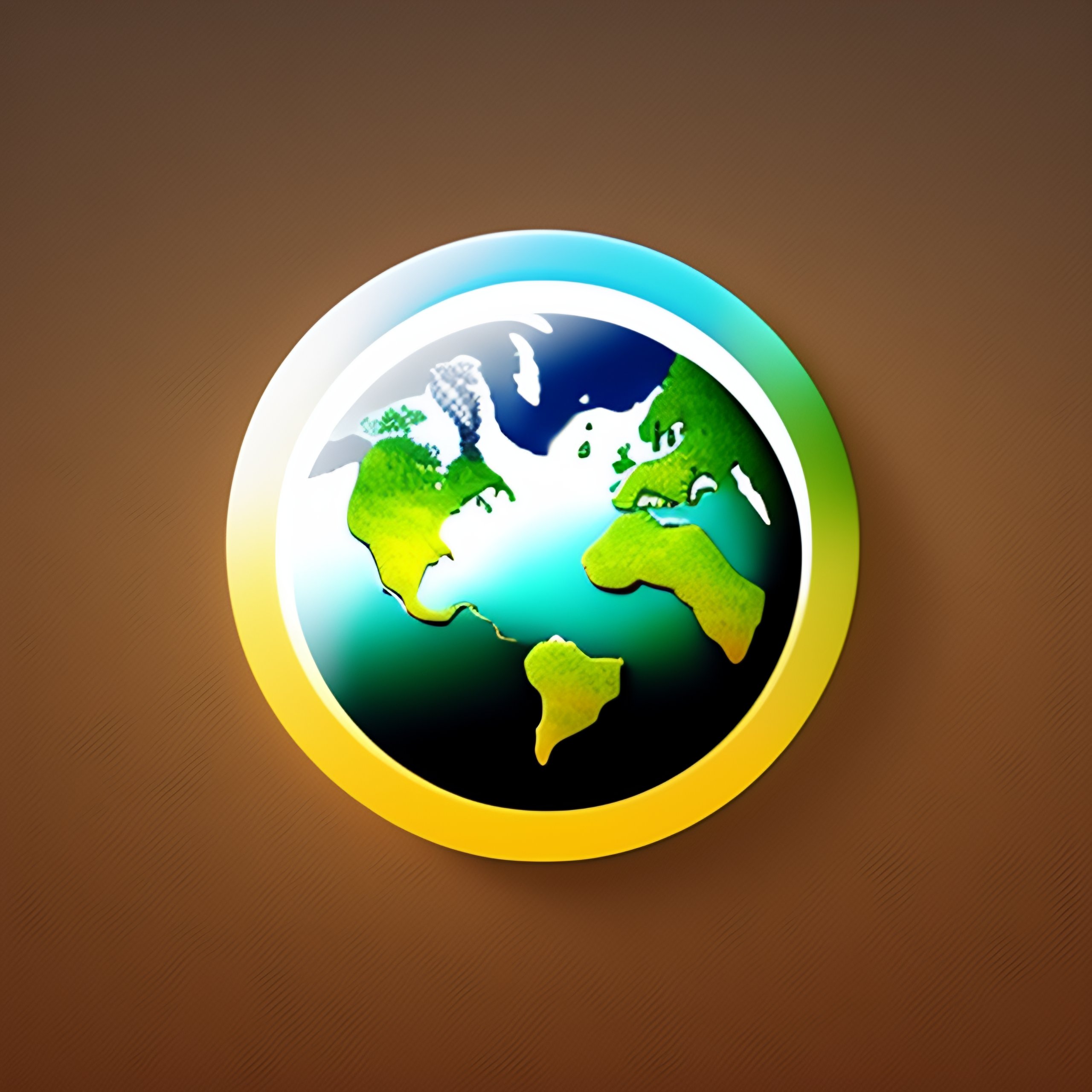 Lexica - Simple thick line illustrated icon of the earth to be used as ...