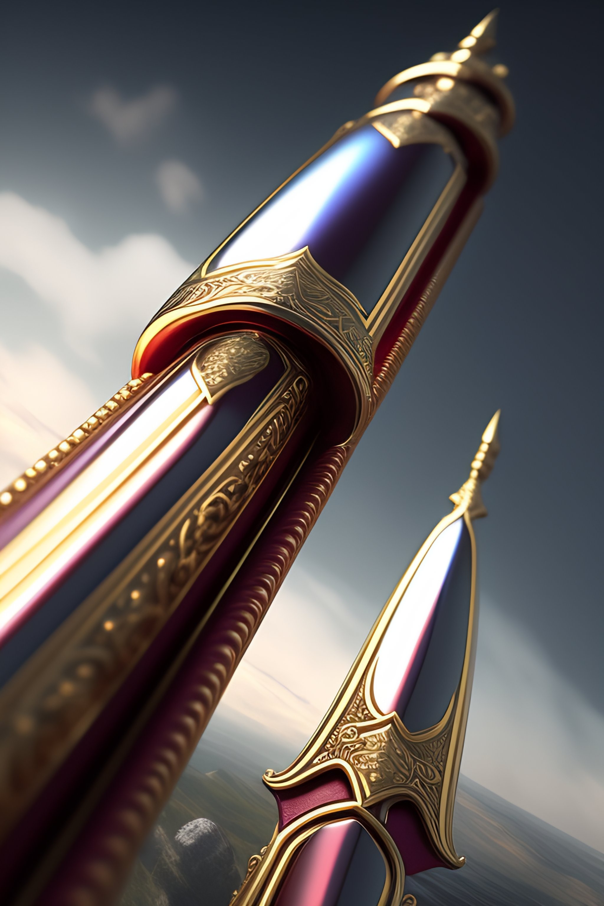 Lexica - Realistic concept art of magic infused longbows weapon ...