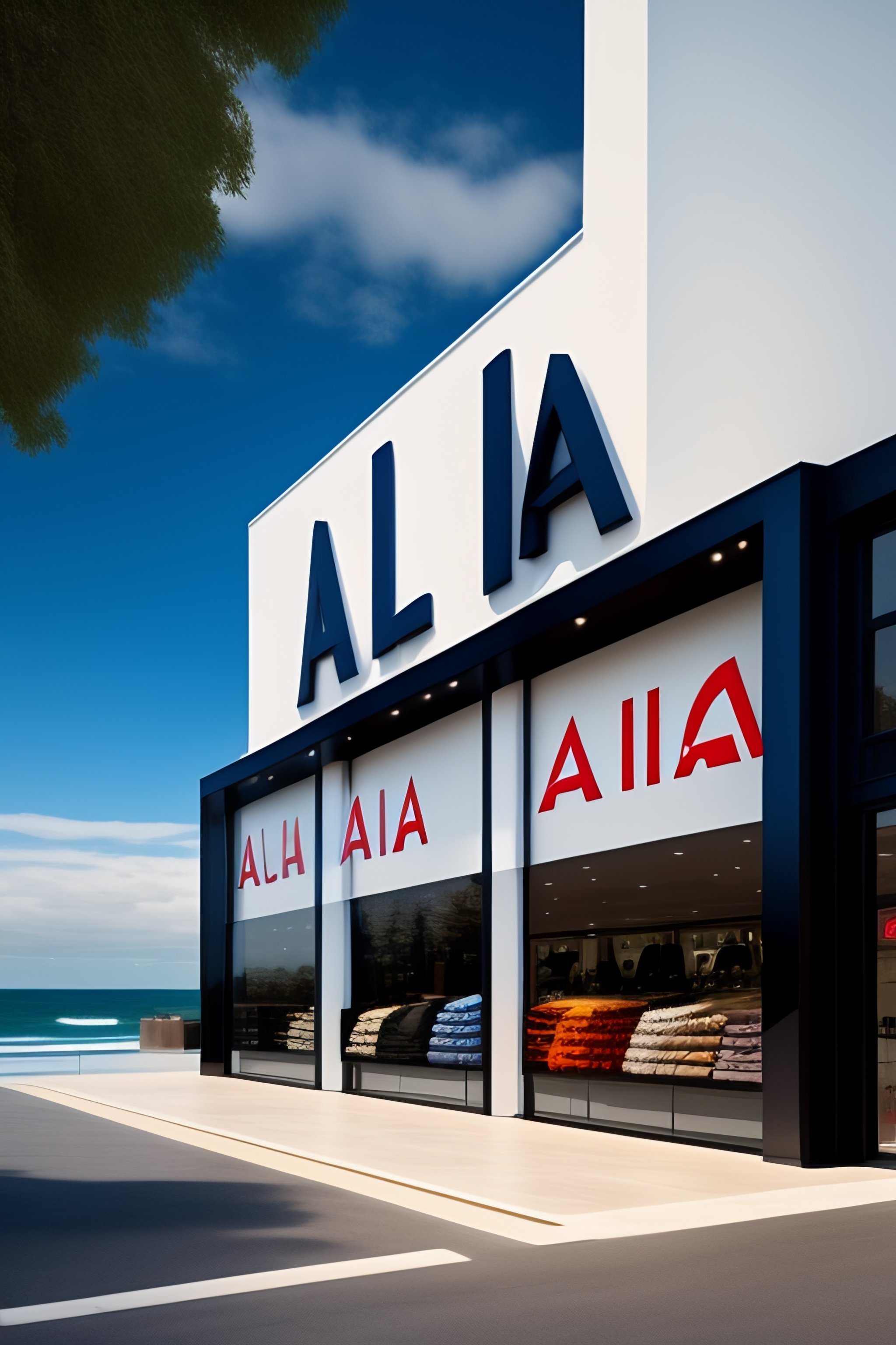 Lexica - Clothing store logo with the name Aila