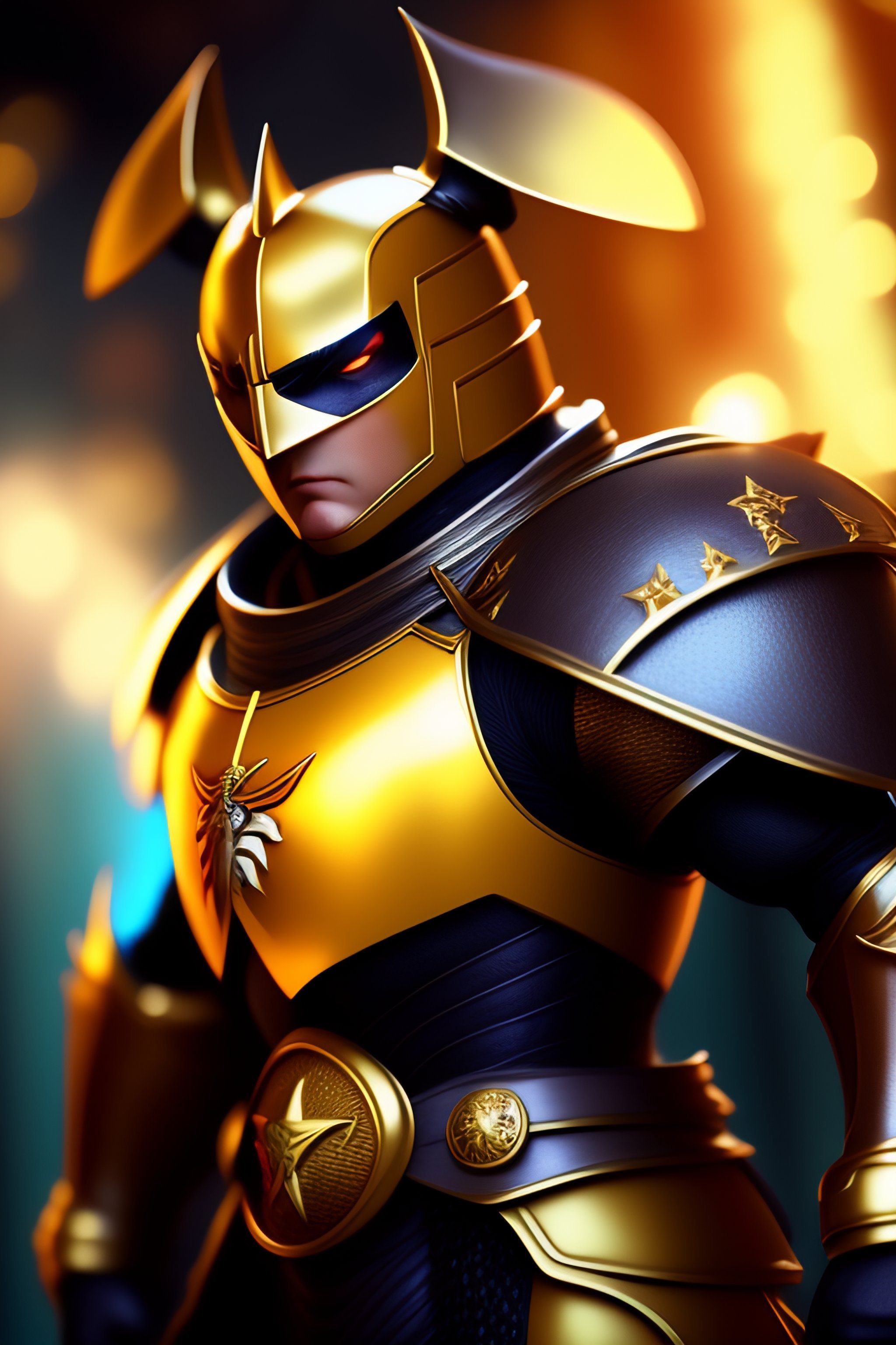 Lexica - Cartoon bee knight