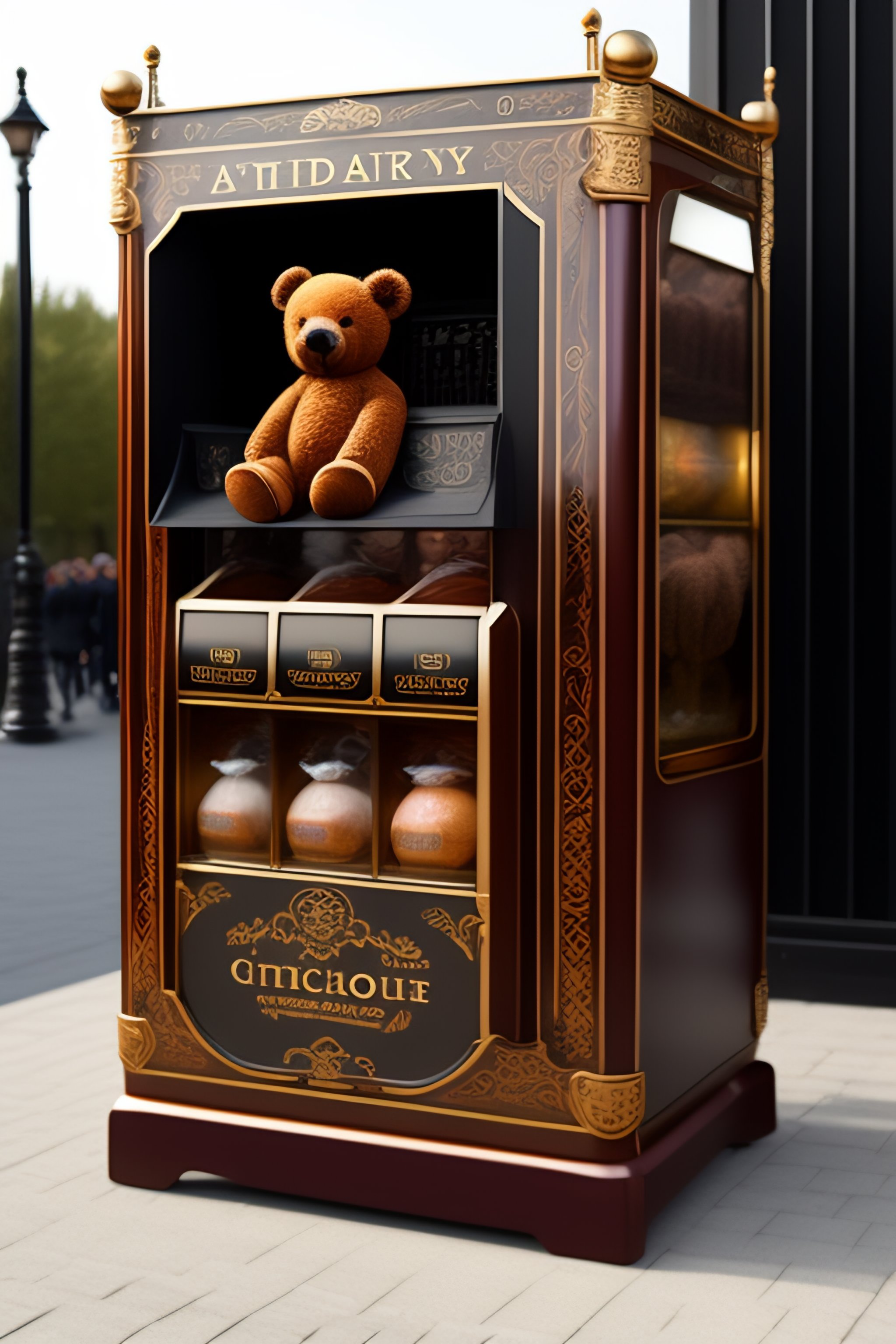 Lexica - A steampunk teddy bear vending machine