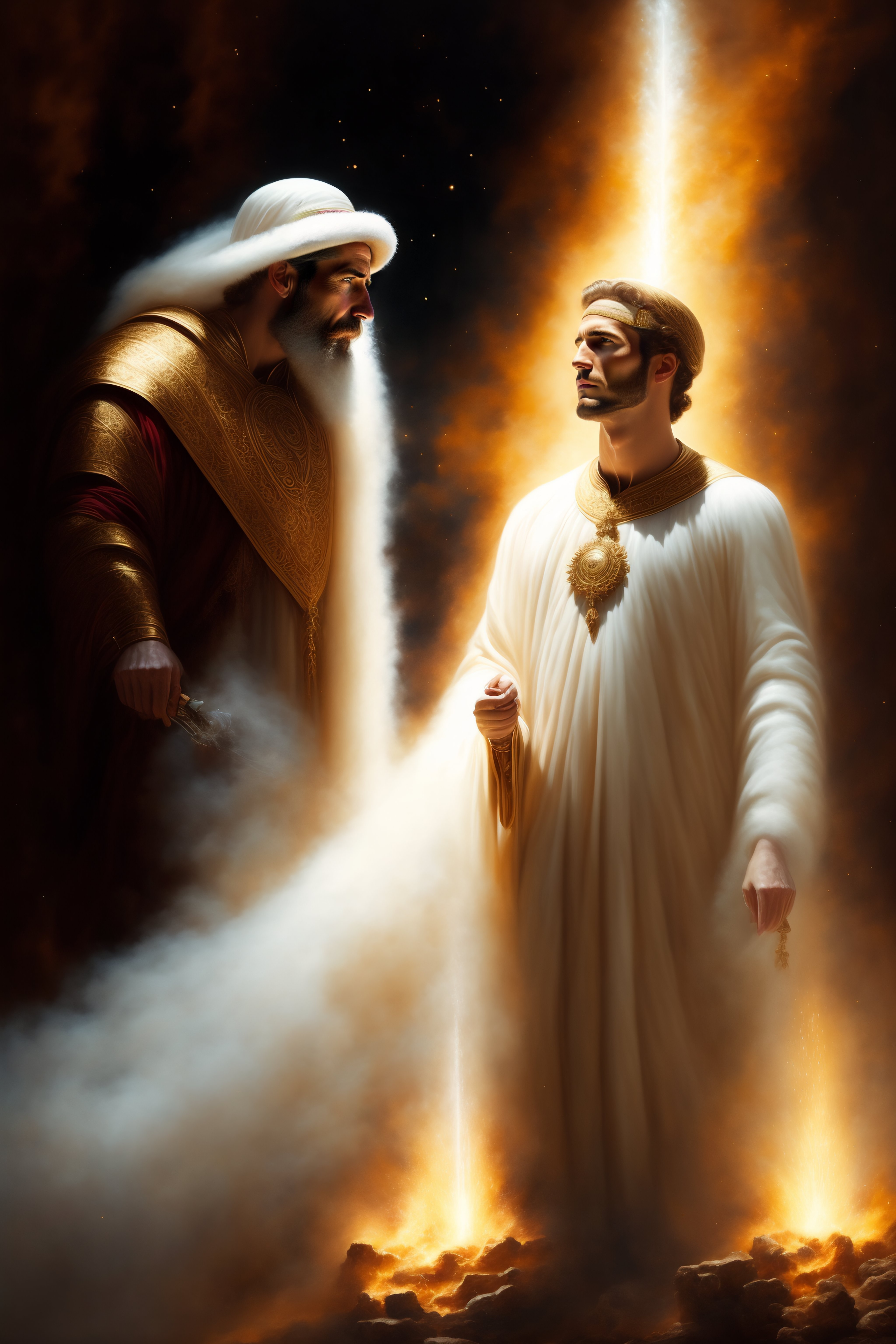 Lexica - White man turns into god
