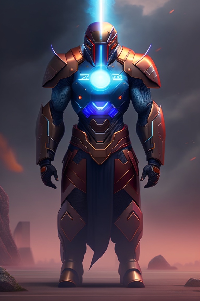 Lexica - Daishinkan hybrid with ninja cybernetic, full power energy plasma