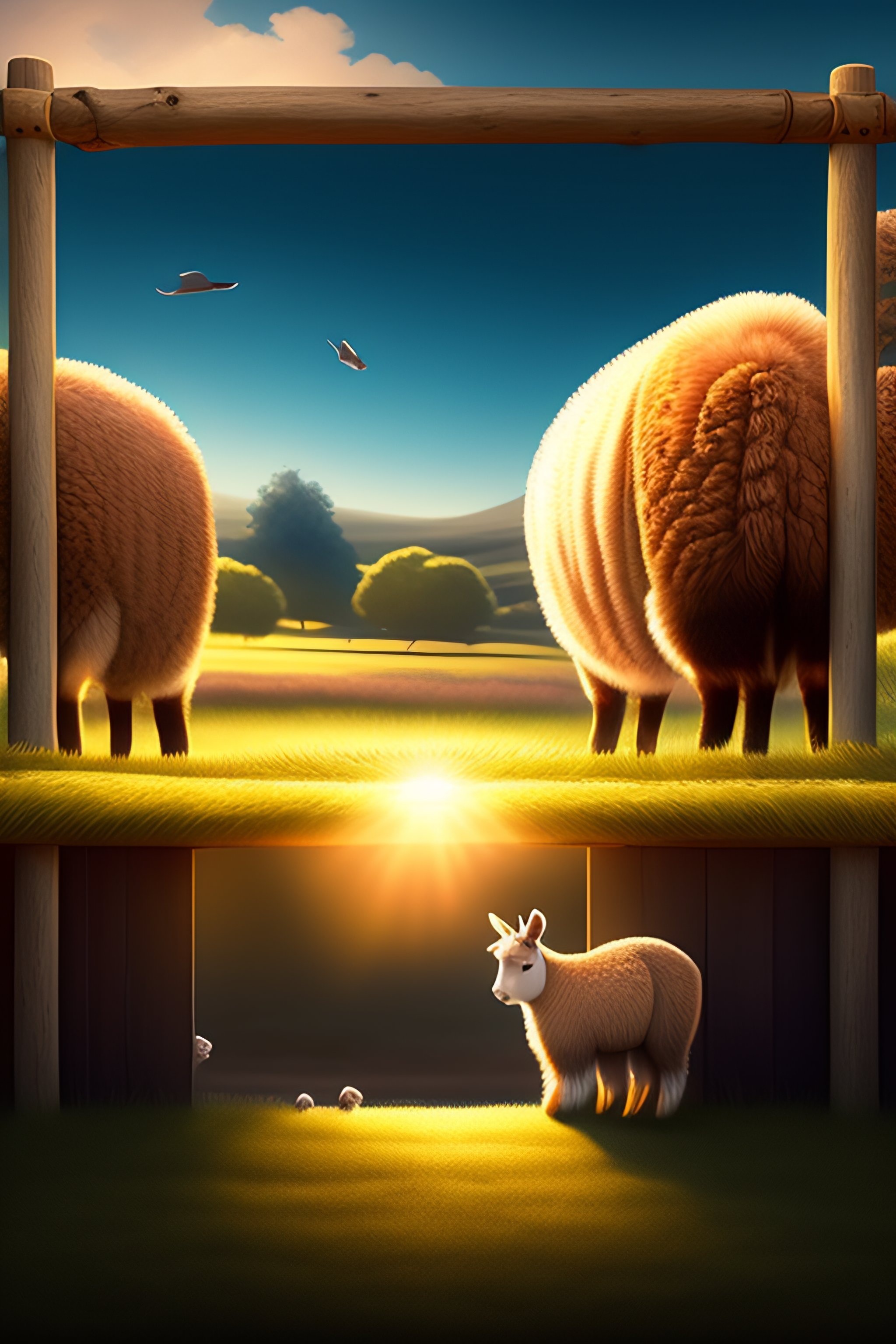 Lexica - Happy Alpacas filling the screen, by disney concept artists ...