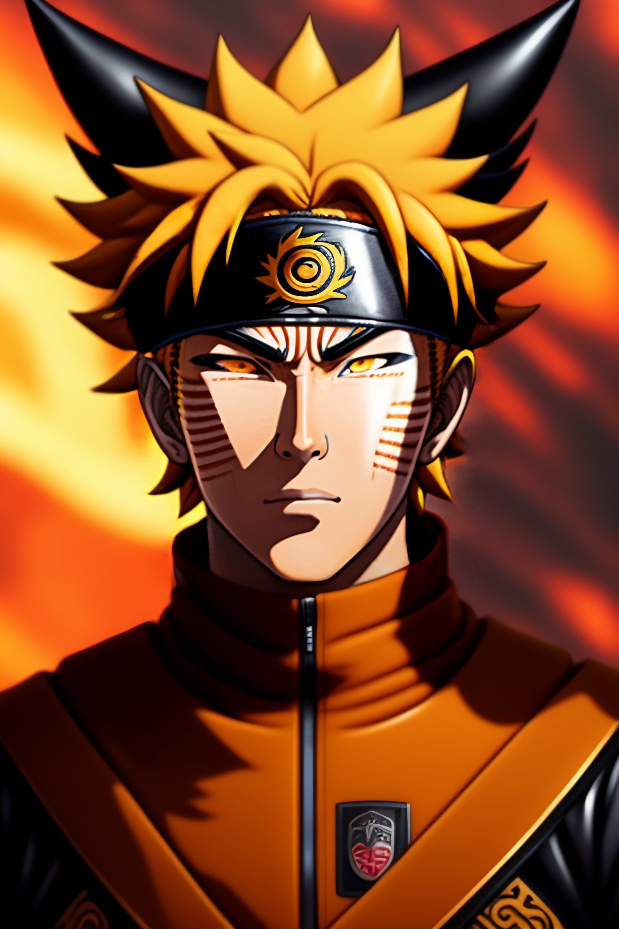 Lexica - Portrait of naruto uzumaki in nine tails mode