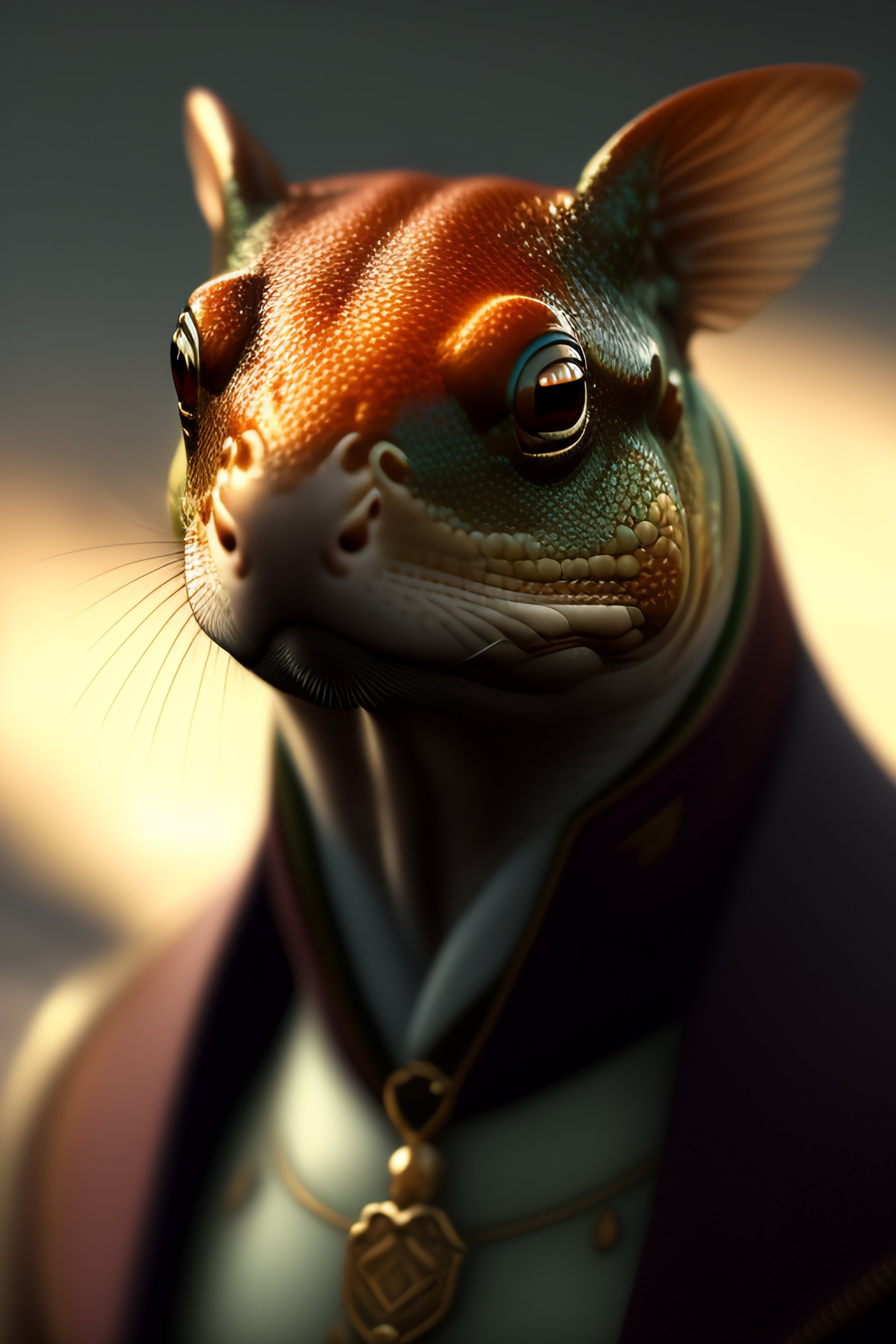 Lexica - Salamander Man, realistic, detailed, rpg style, 4k