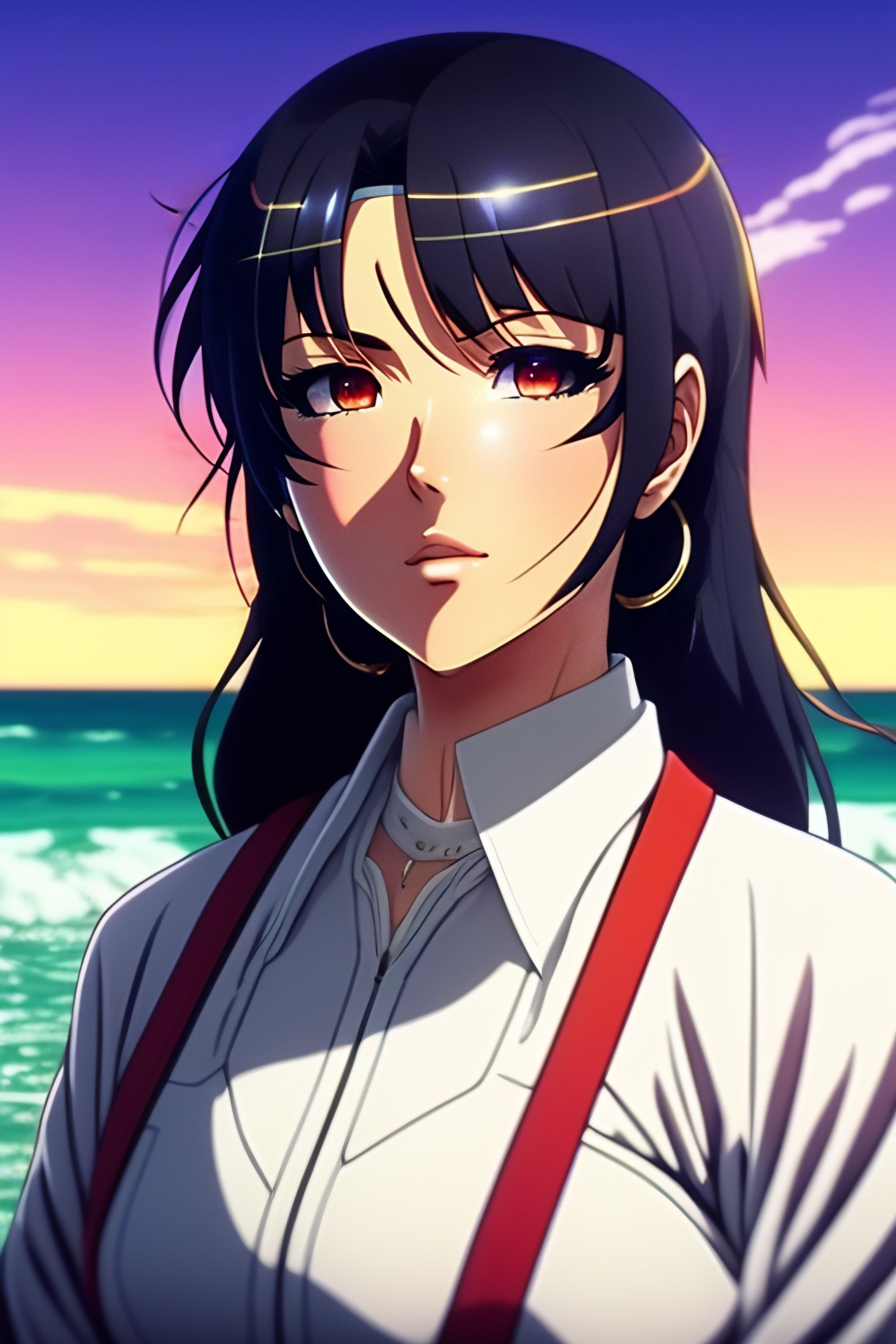 Lexica - 90s anime vintage cute mikasa Ackerman with shiny dark eyes ...