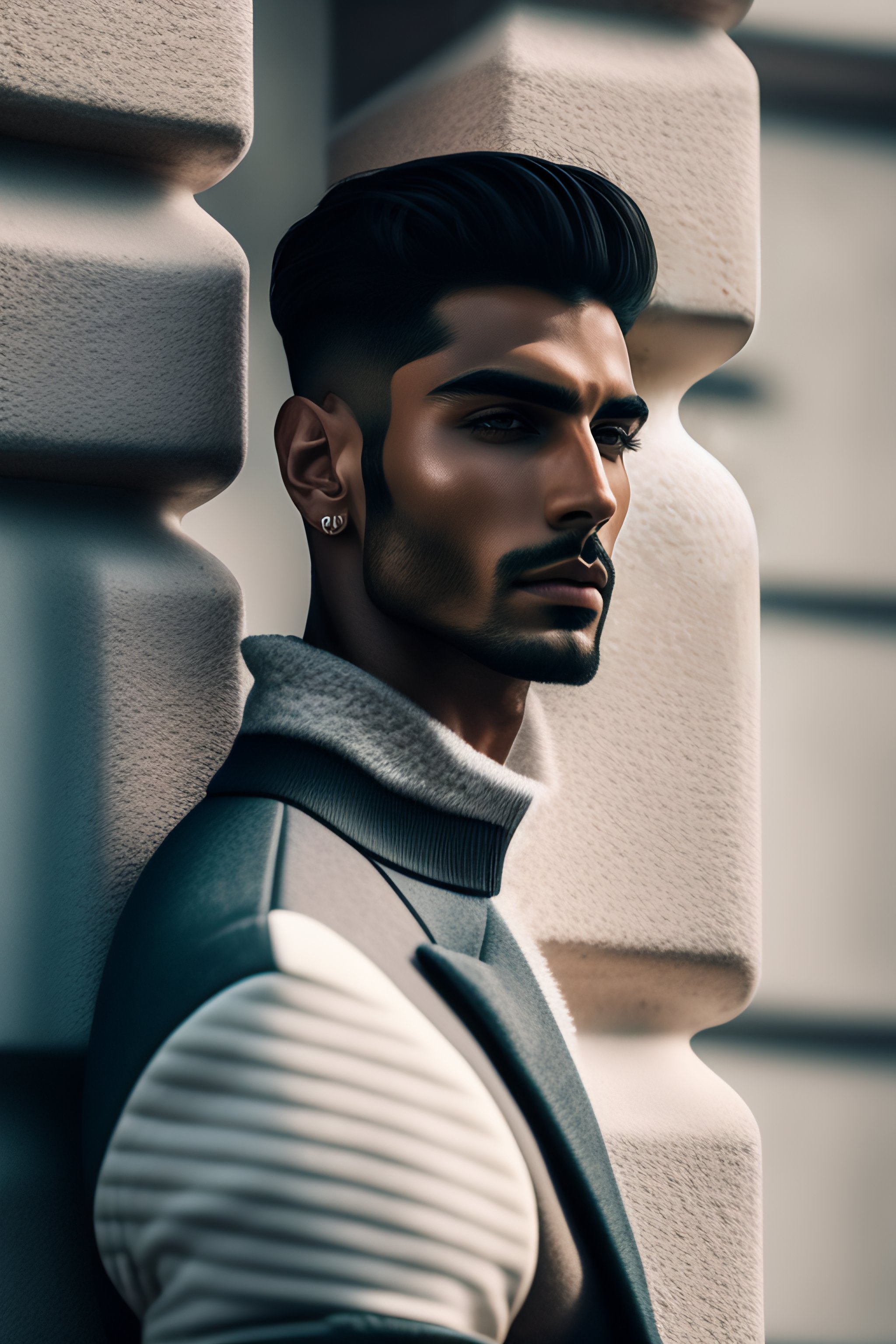Lexica - Haute couture beautiful pakistani male, fashion model ...