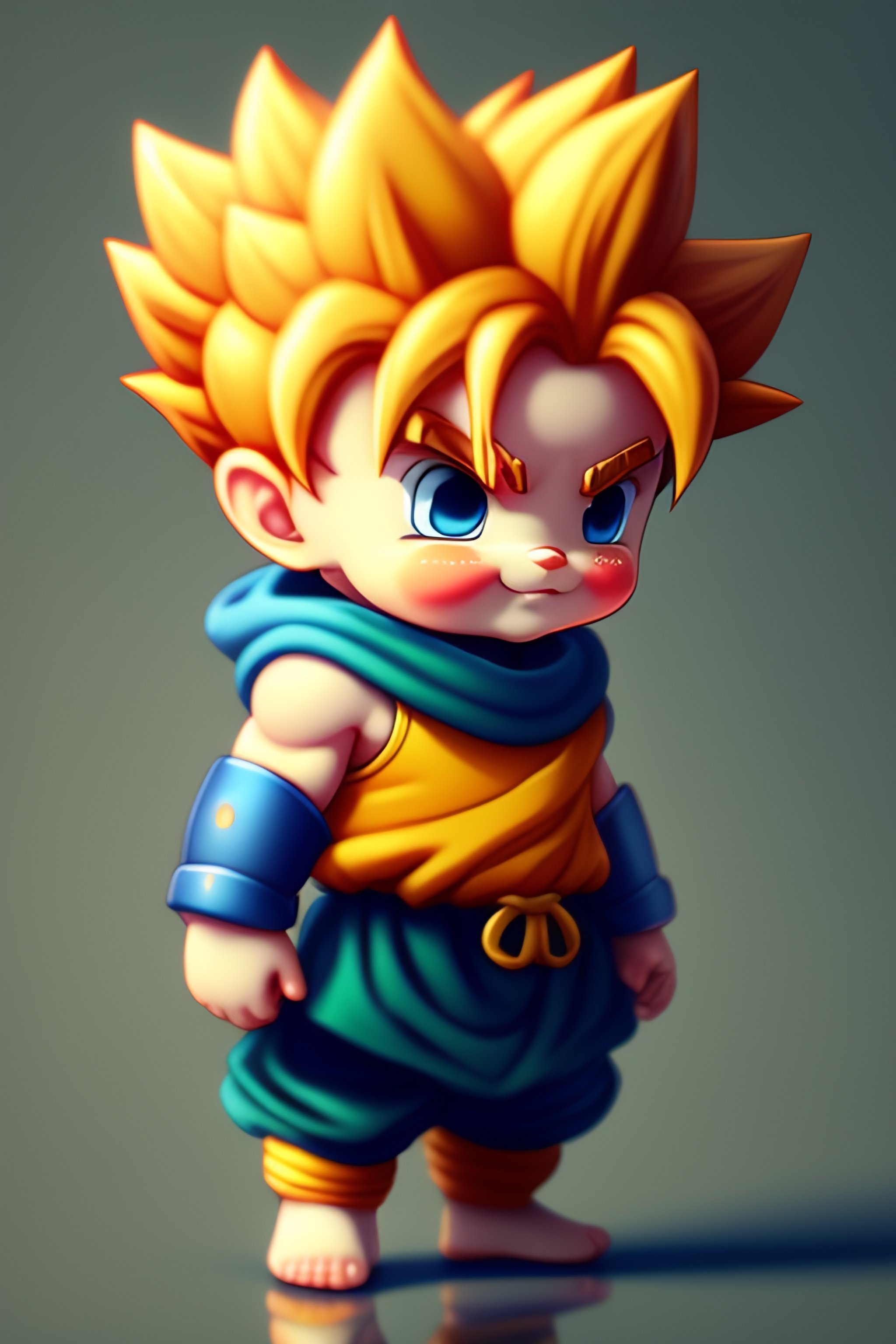 Lexica - Cute and adorable cartoon goku baby, fantasy, dreamlike ...