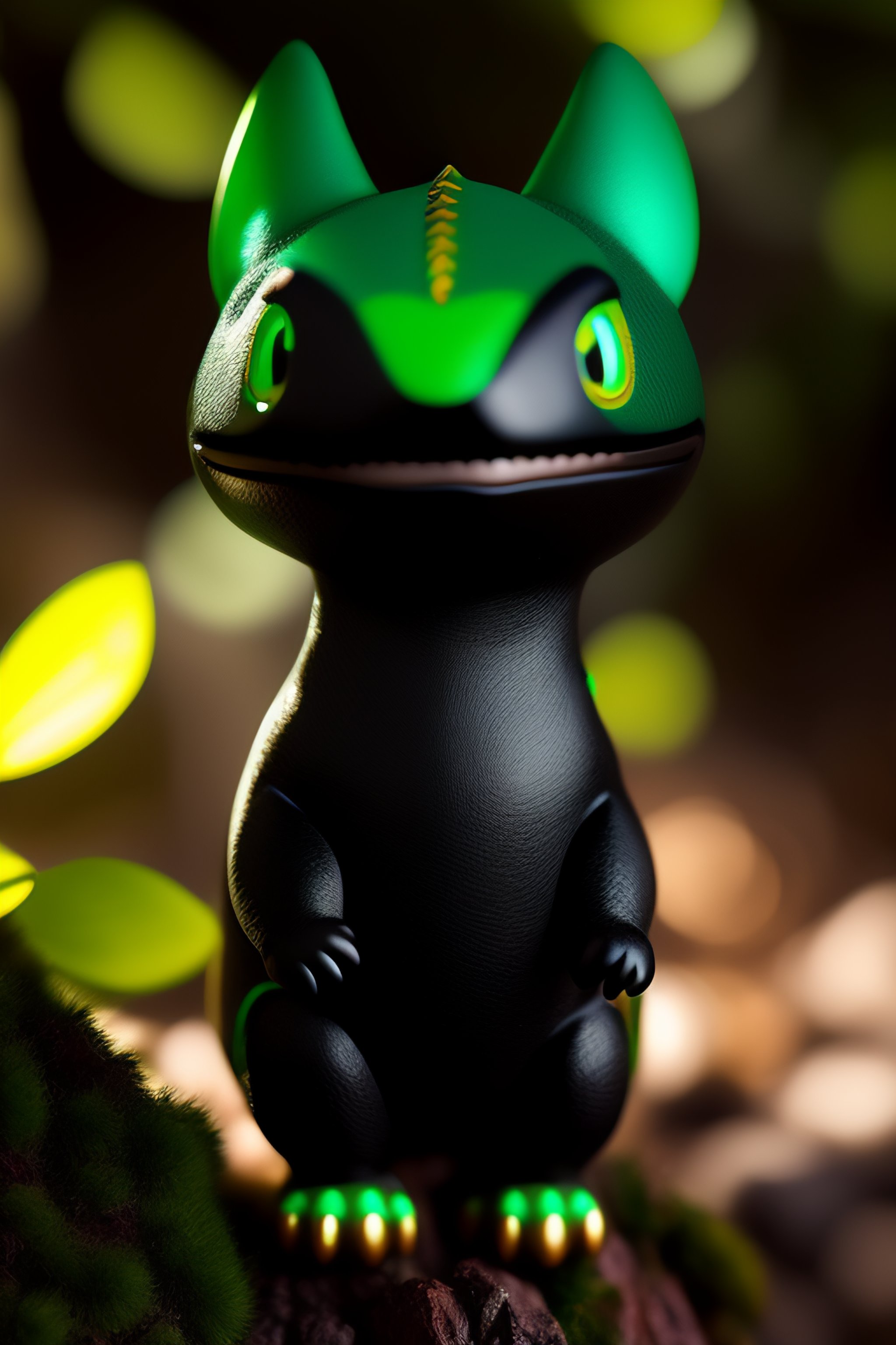 Lexica - How to train your dragon toothless green