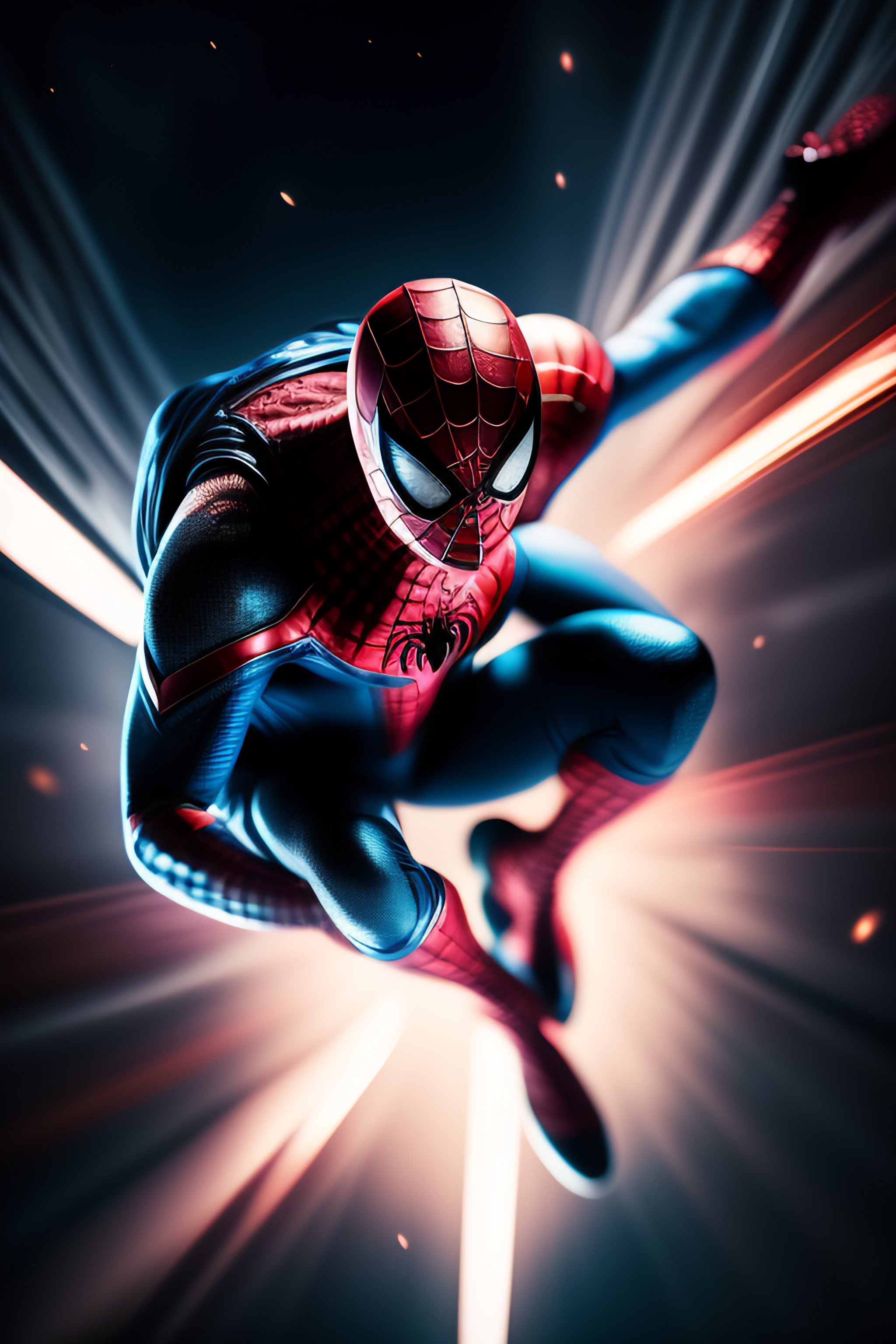 Lexica - Spiderman falling through space, cinematic composition ...