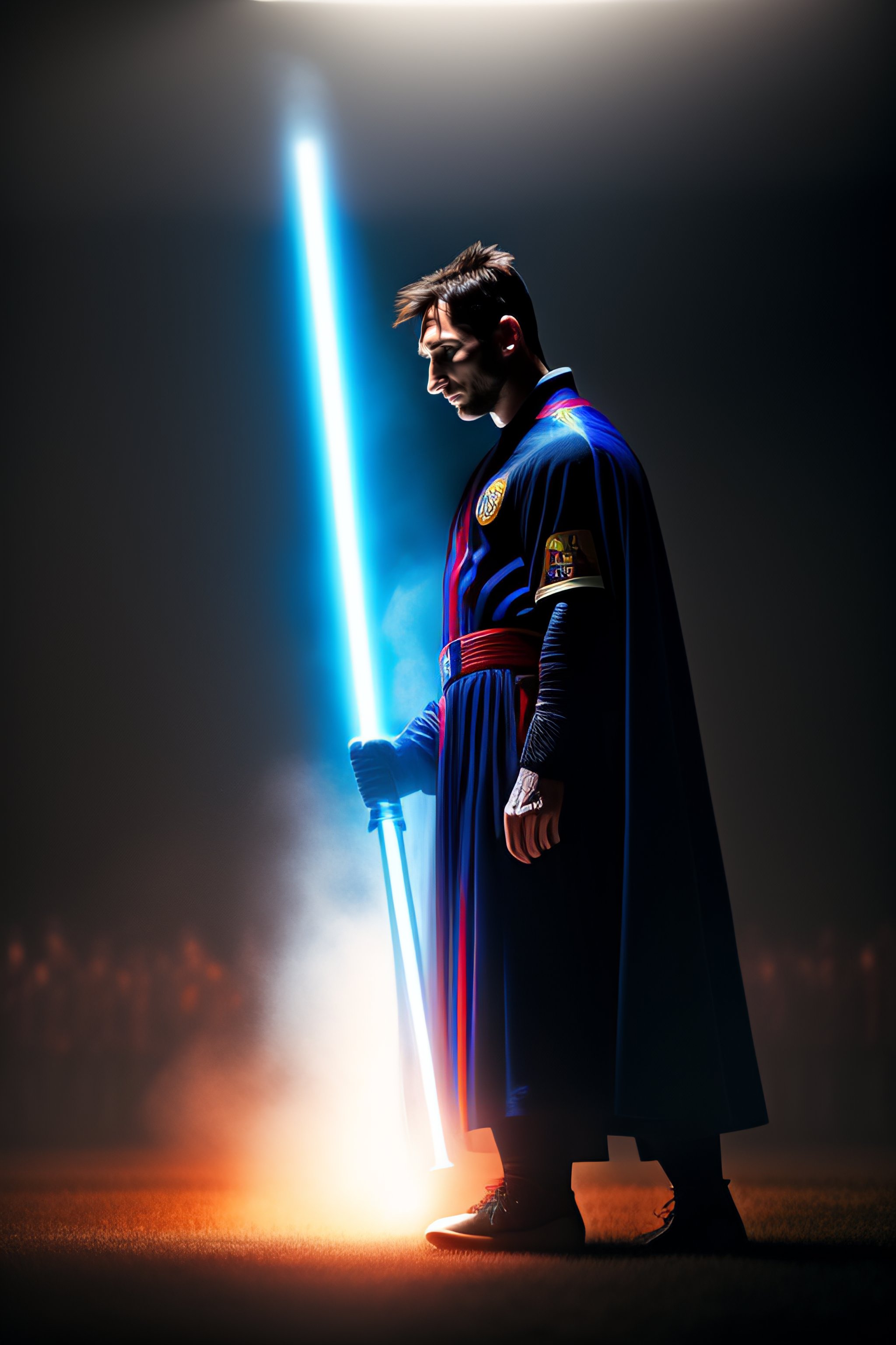 Lexica - Lionel Messi as a Master of the Sith Order, Dark Lighting ...