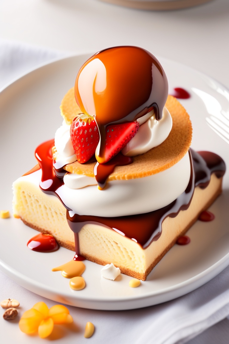 Lexica - /imagine prompt: A tempting banana split dessert, with one ...
