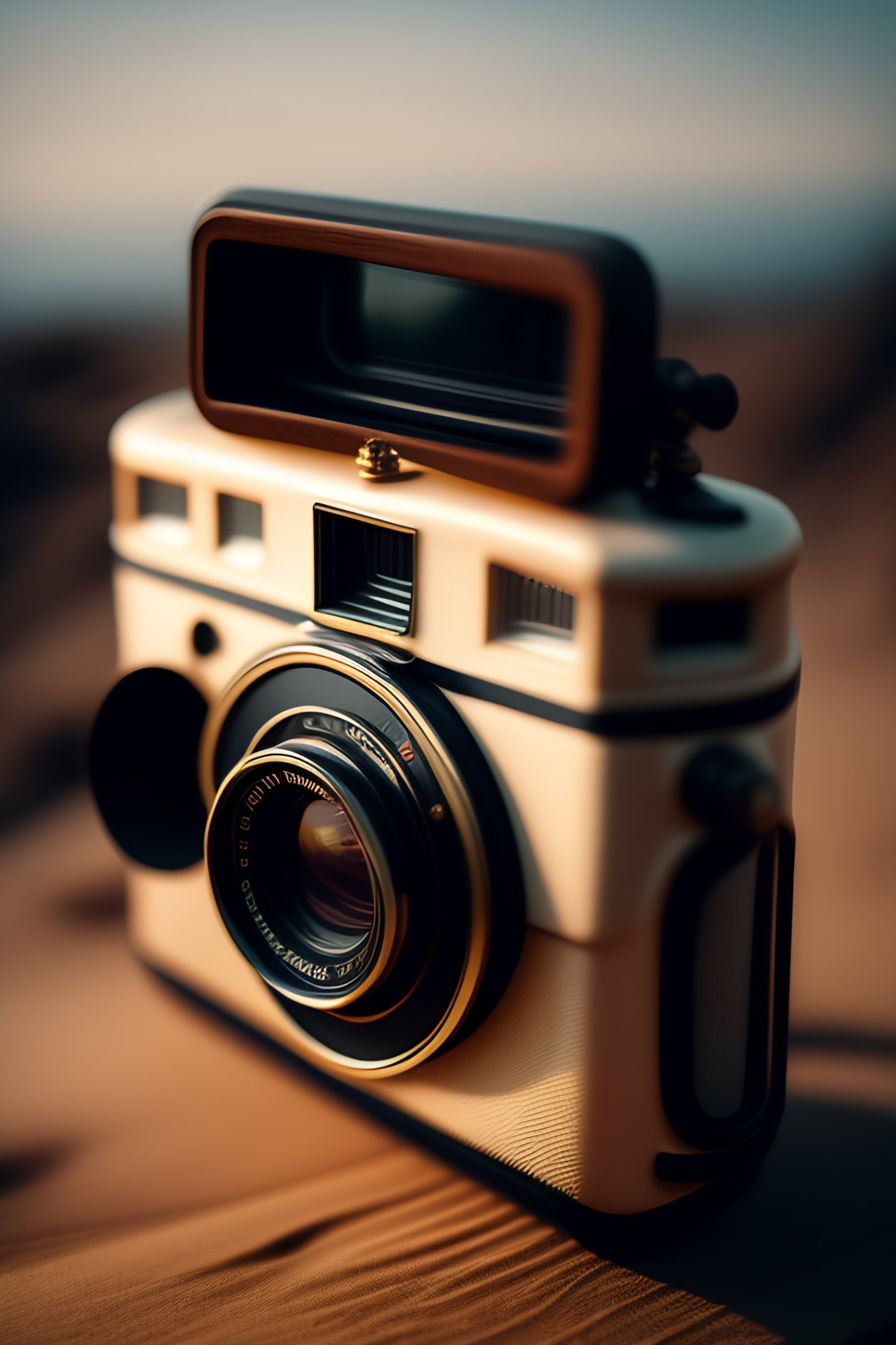 Lexica - Old fashion camera made in the style of R2-D2
