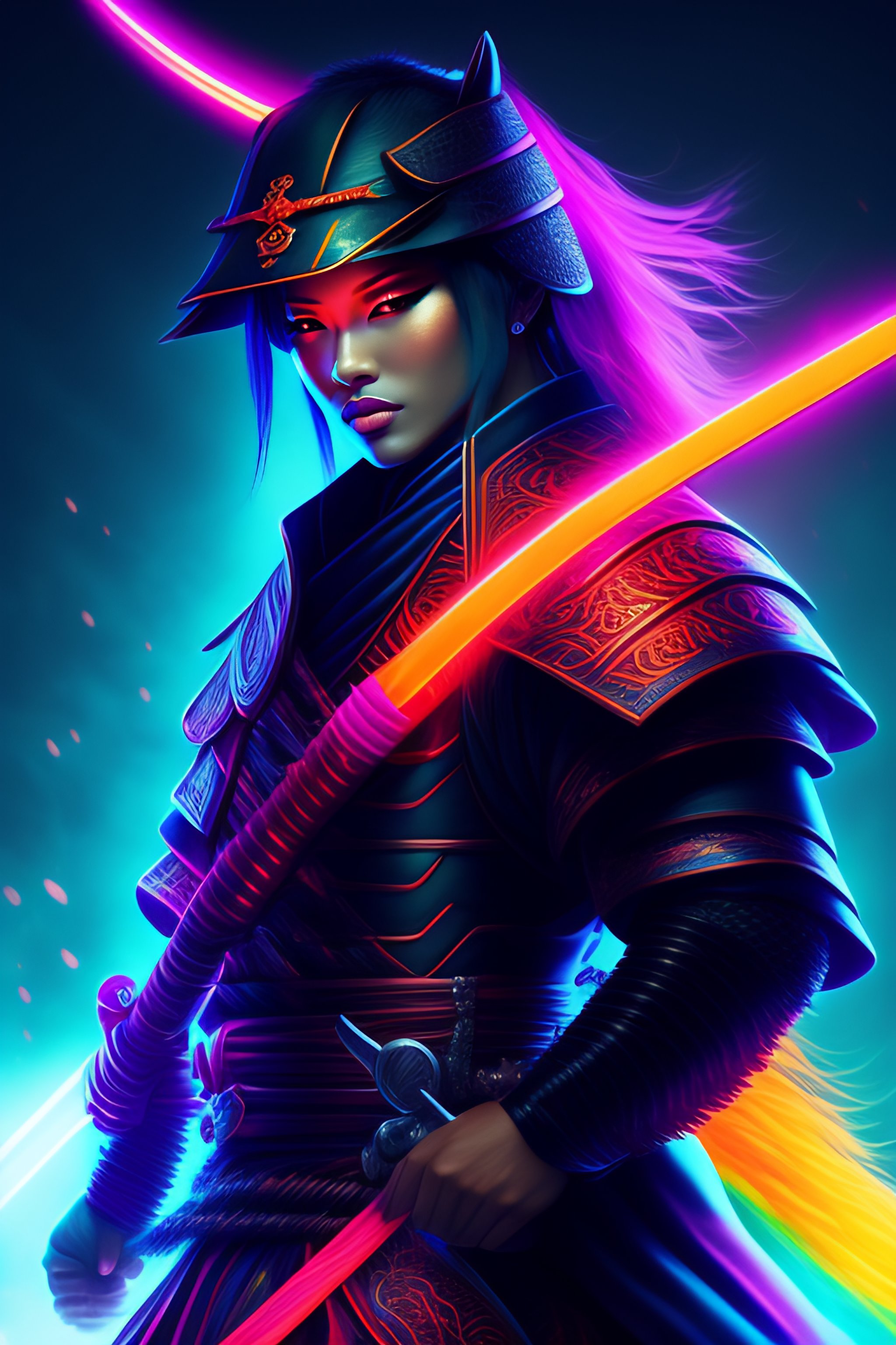 Lexica - Neon Samurai