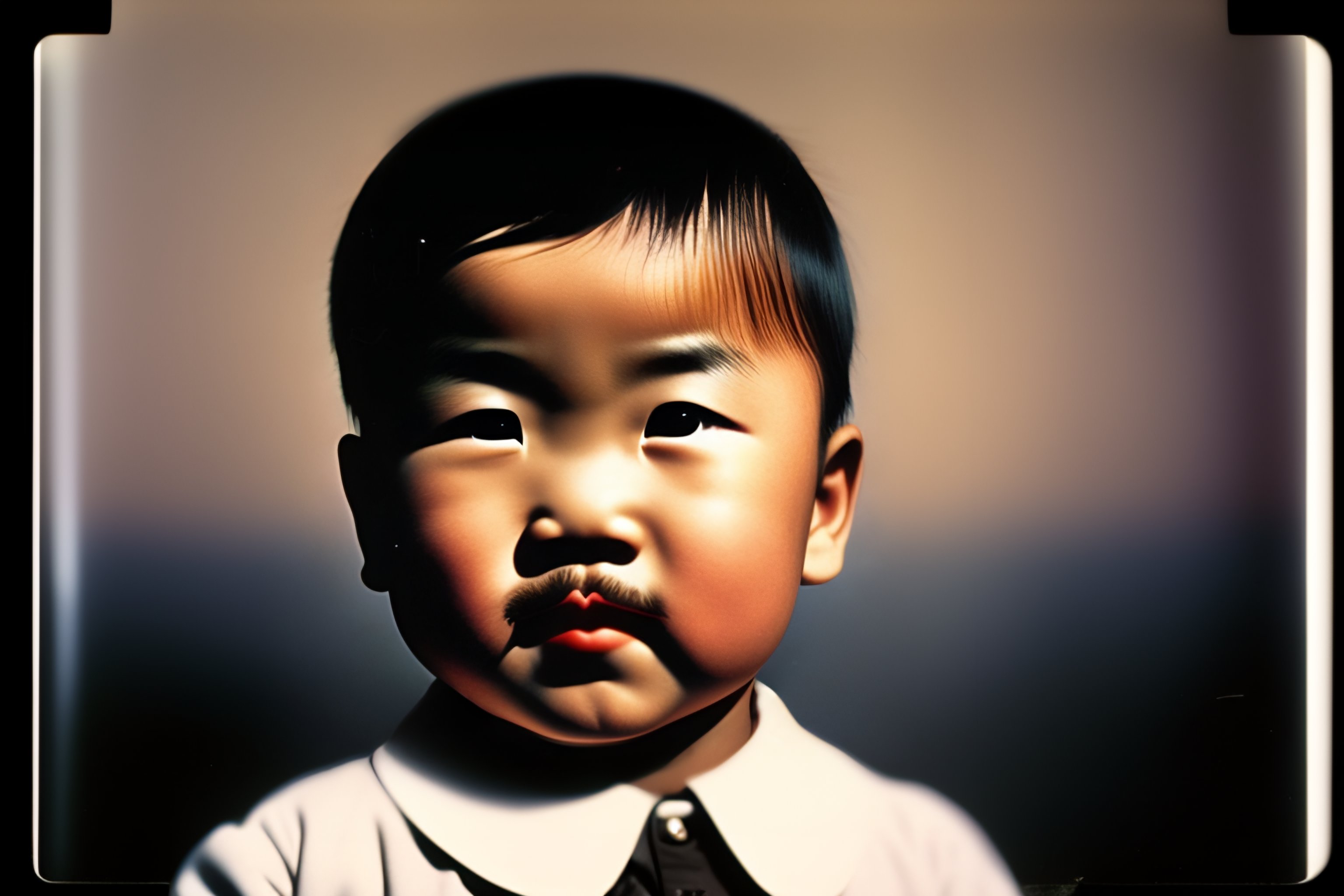 Lexica - A polaroid photo of Asian Adolf Hitler as a little baby with ...